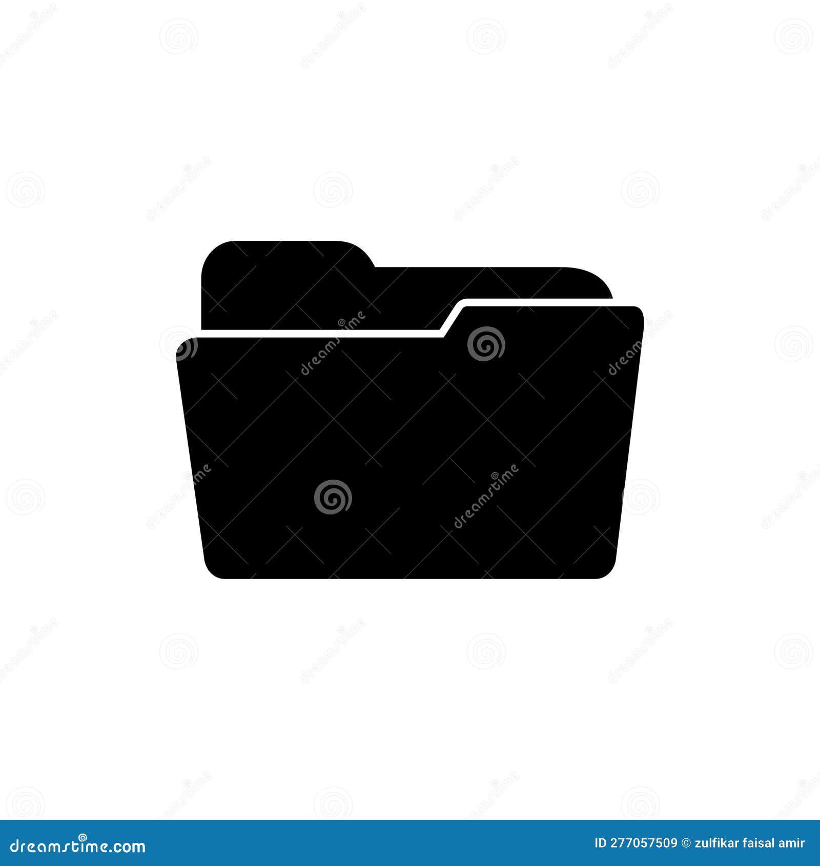 Folder Icon . Document Folder Icon Stock Vector - Illustration of ...