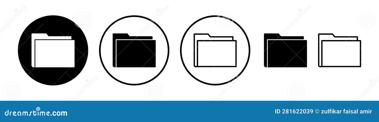 Folder Icon . Document Folder Icon Stock Vector - Illustration of ...