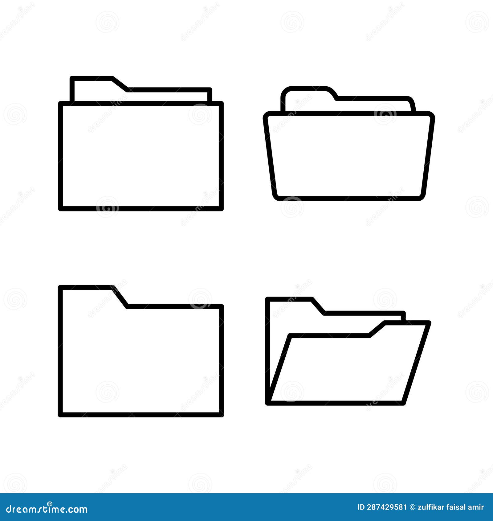 Folder Icon . Document Folder Icon Stock Vector - Illustration of ...