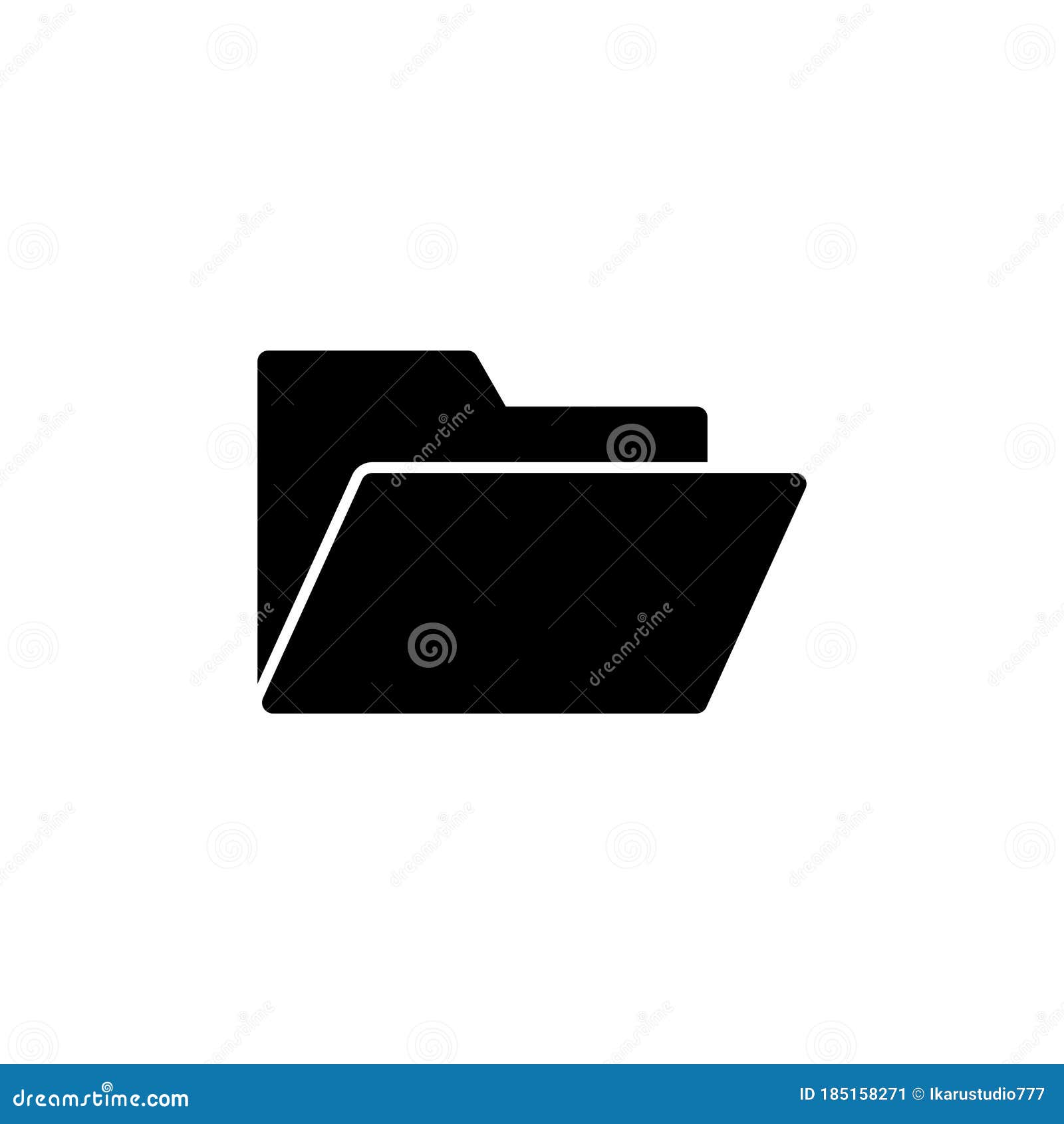 Folder Icon Vector. Folder and Documents Icon Stock Vector ...