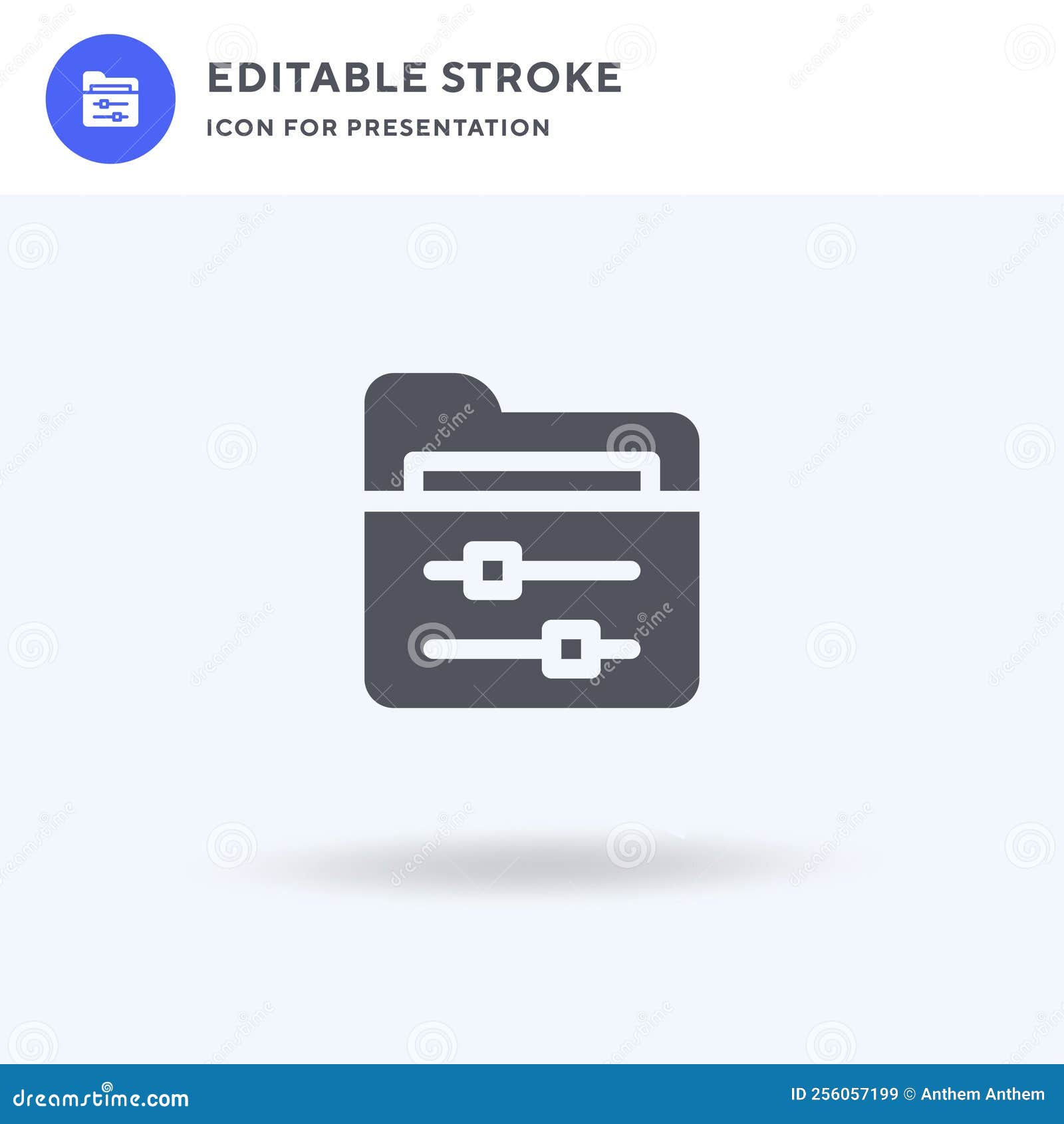 Folder Icon Vector, Filled Flat Sign, Solid Pictogram Isolated on White ...