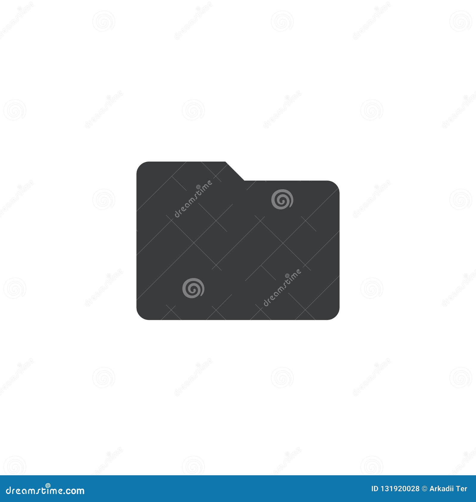 Folder Icon. Vector Folder. Folder Shape Template. Element for Design ...