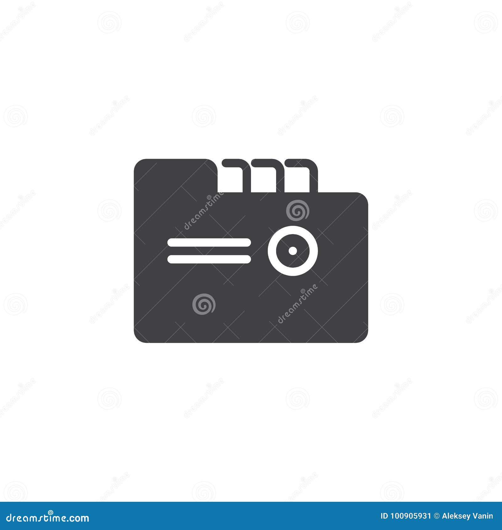 Folder icon vector stock vector. Illustration of perfect - 100905931