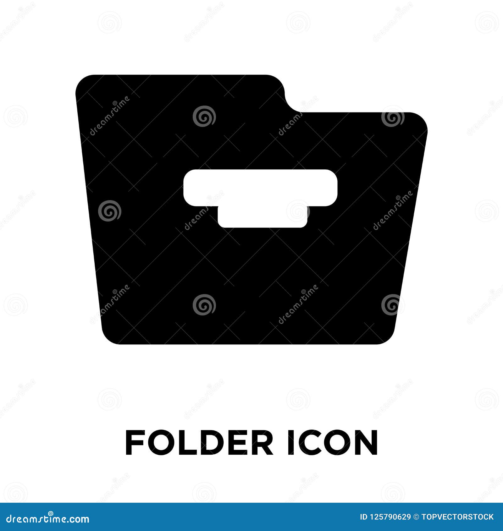 Folder Icon Vector Isolated on White Background, Logo Concept of Stock ...