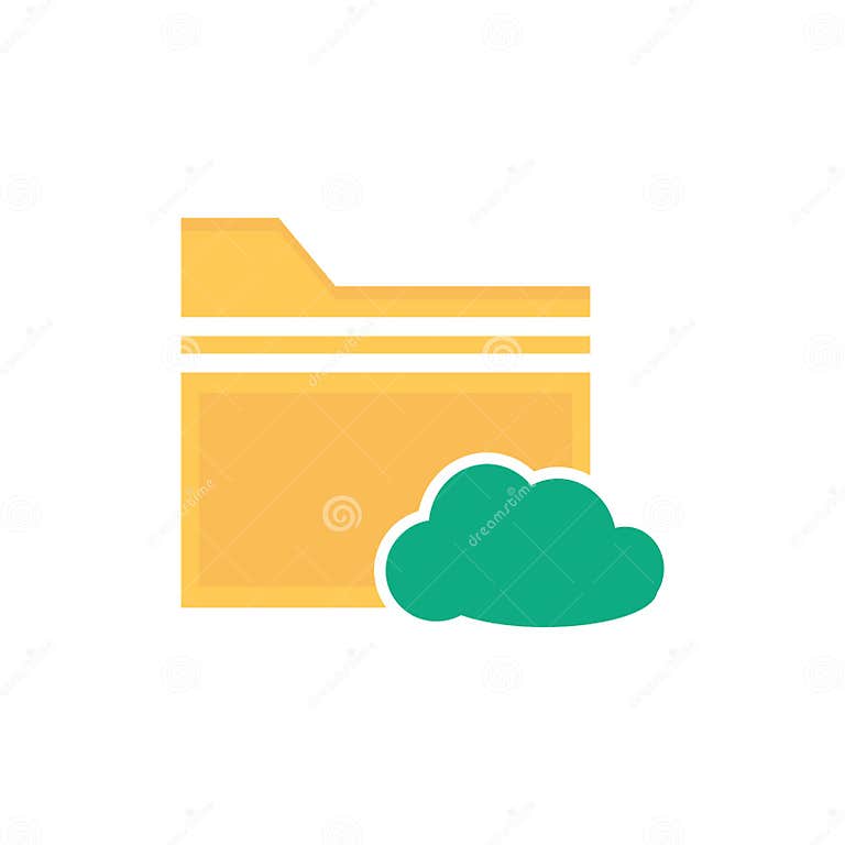 Folder Icon Vector Sign and Symbol Isolated on White Background, Folder ...