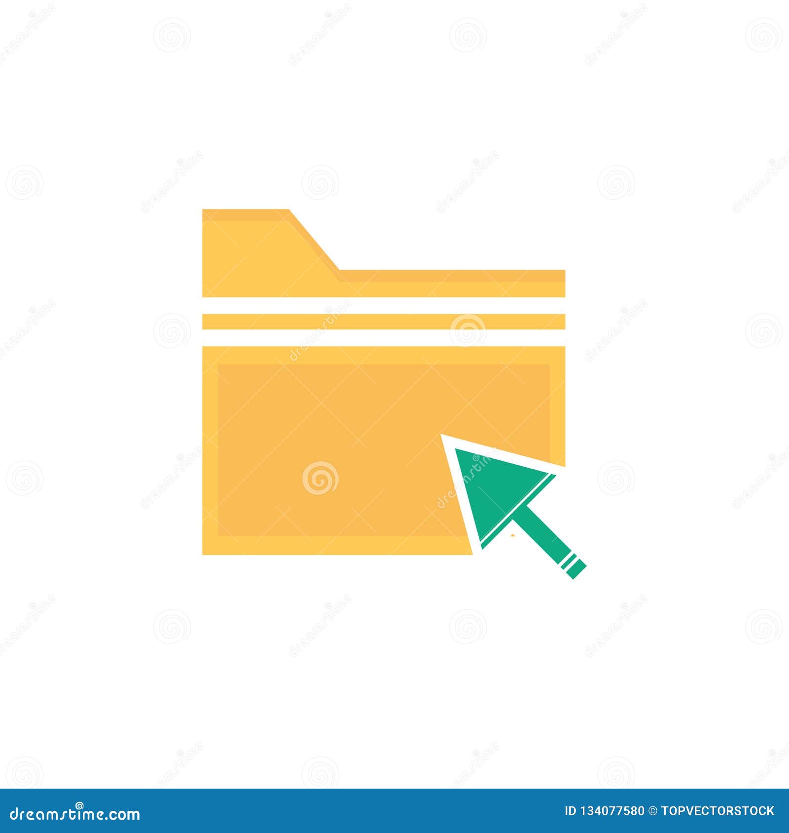 Folder Icon Vector Sign and Symbol Isolated on White Background, Folder ...