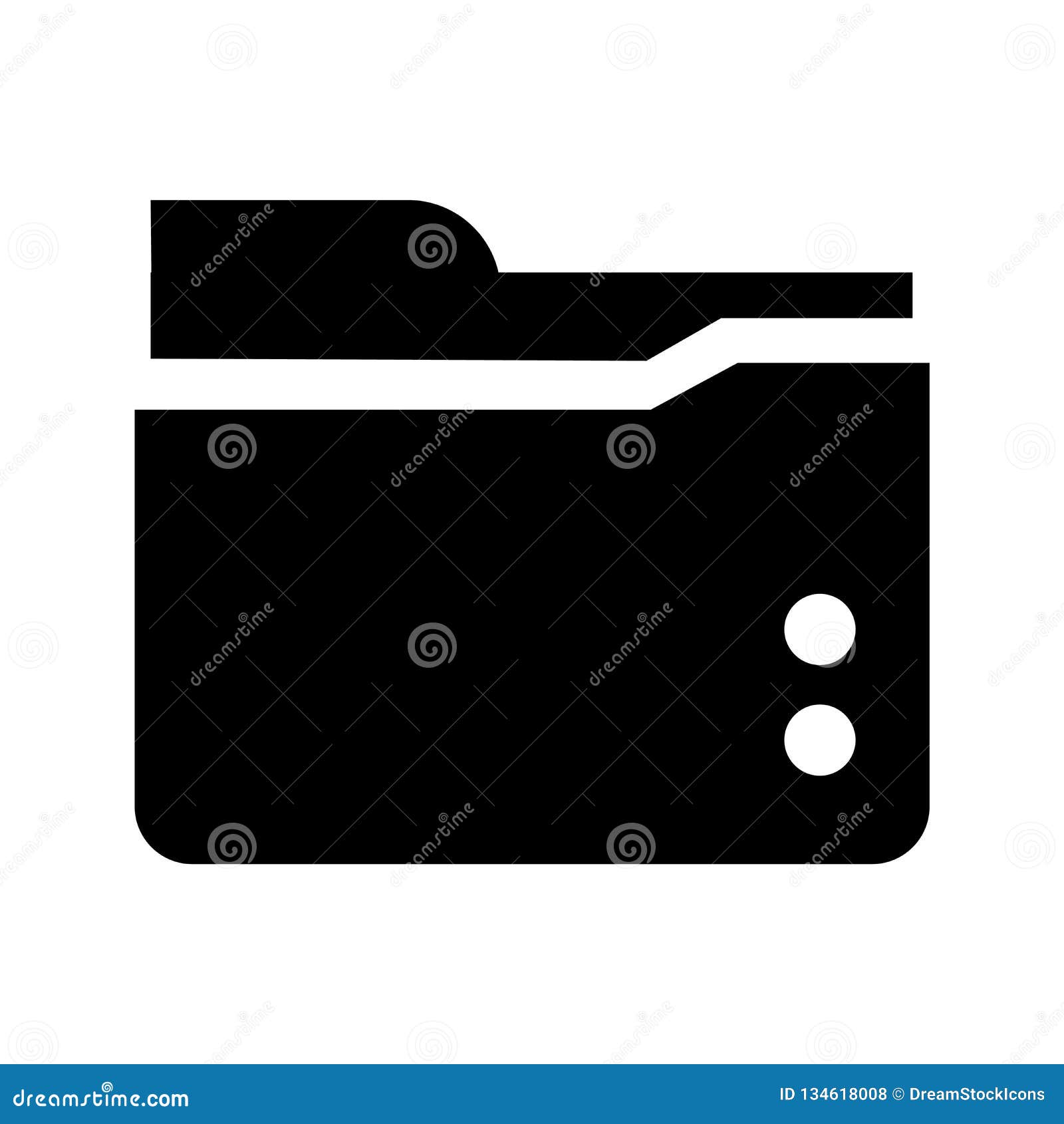 Folder Icon Vector Sign and Symbol Isolated on White Background, Folder ...