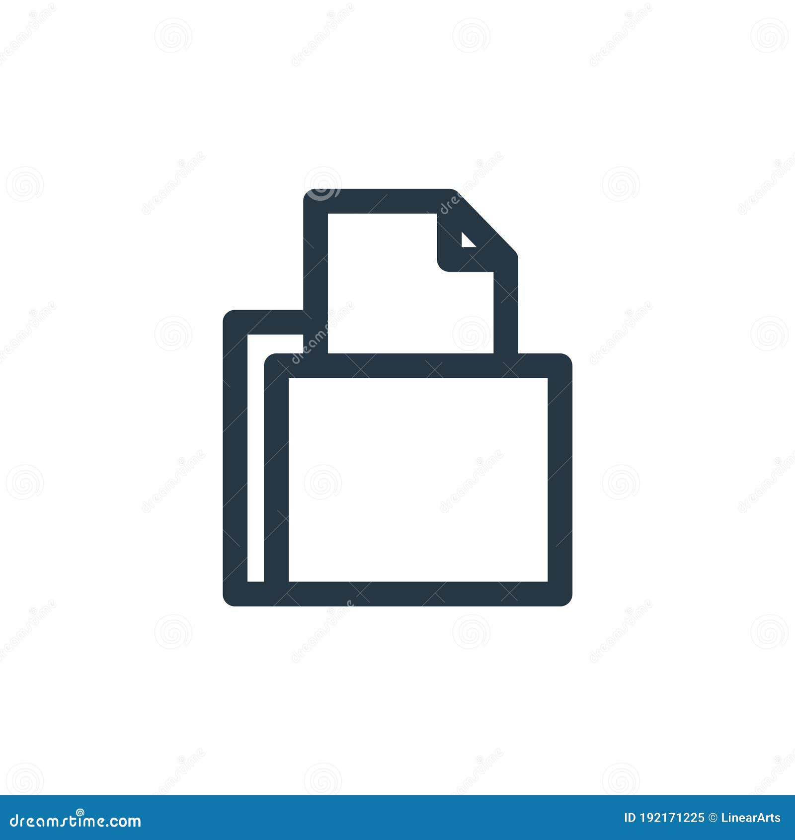 Folder Icon Vector from Miscellaneous Concept. Thin Line Illustration ...