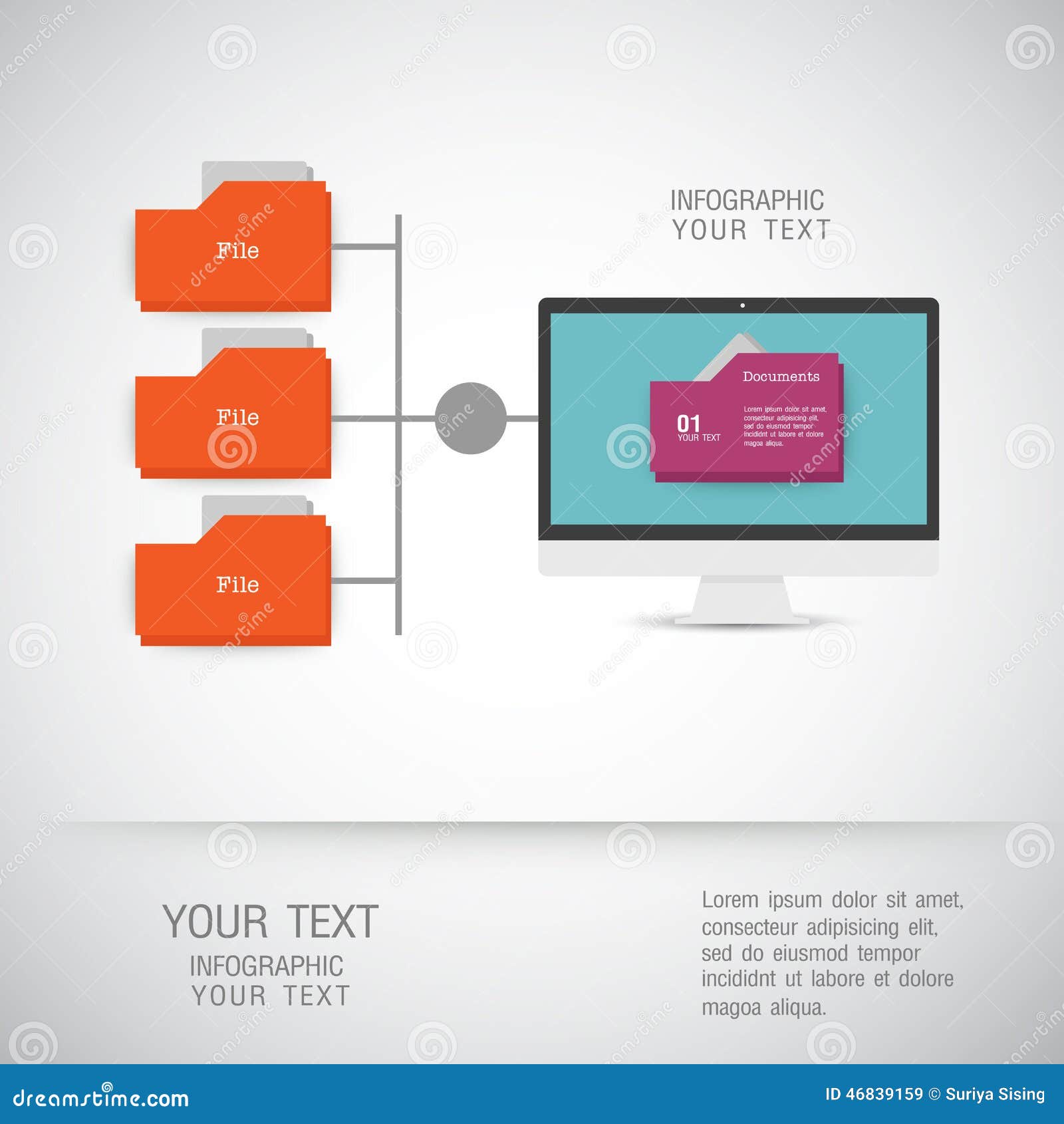 Folder Icons Business Set - Illustration Stock Vector - Illustration of ...
