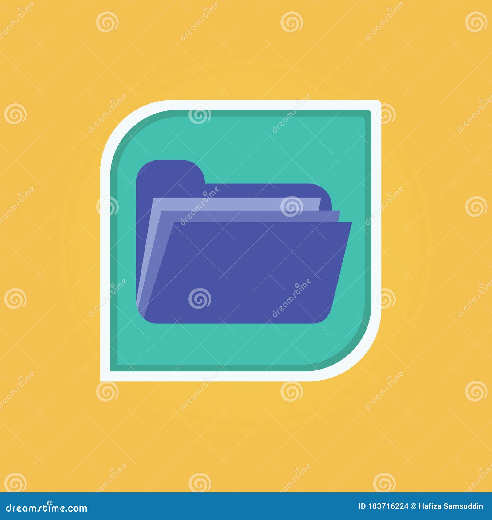 A folder illustration. stock illustration. Illustration of background ...