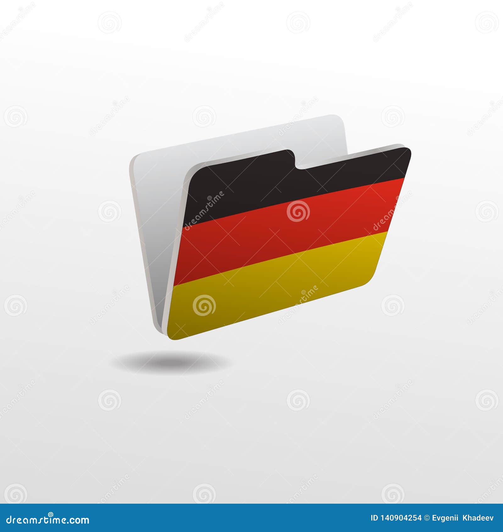 Folder with the Image of the Flag of GERMANY Stock Vector ...