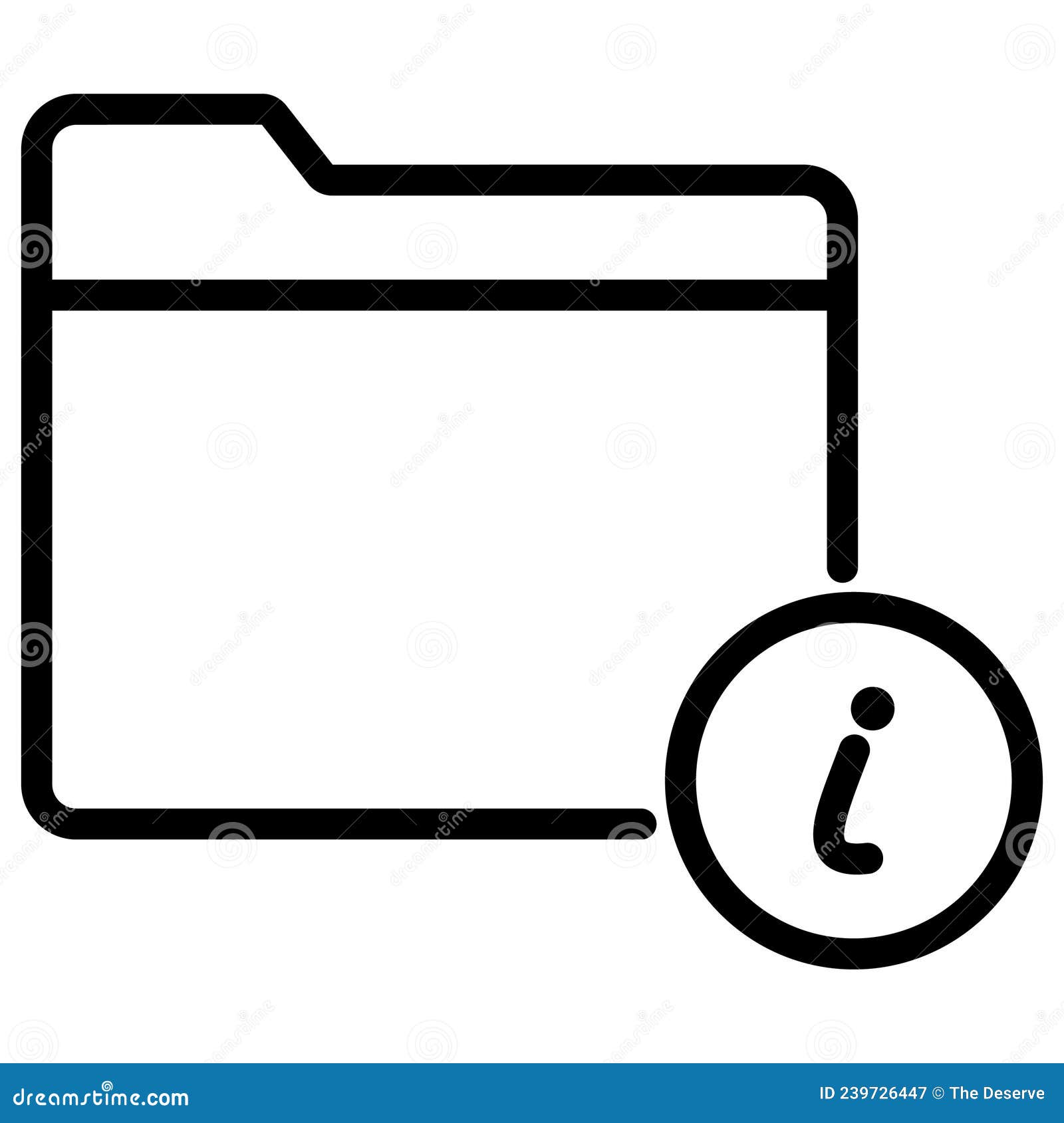 Folder Information Isolated Vector Icon Which Can Easily Modify or Edit ...