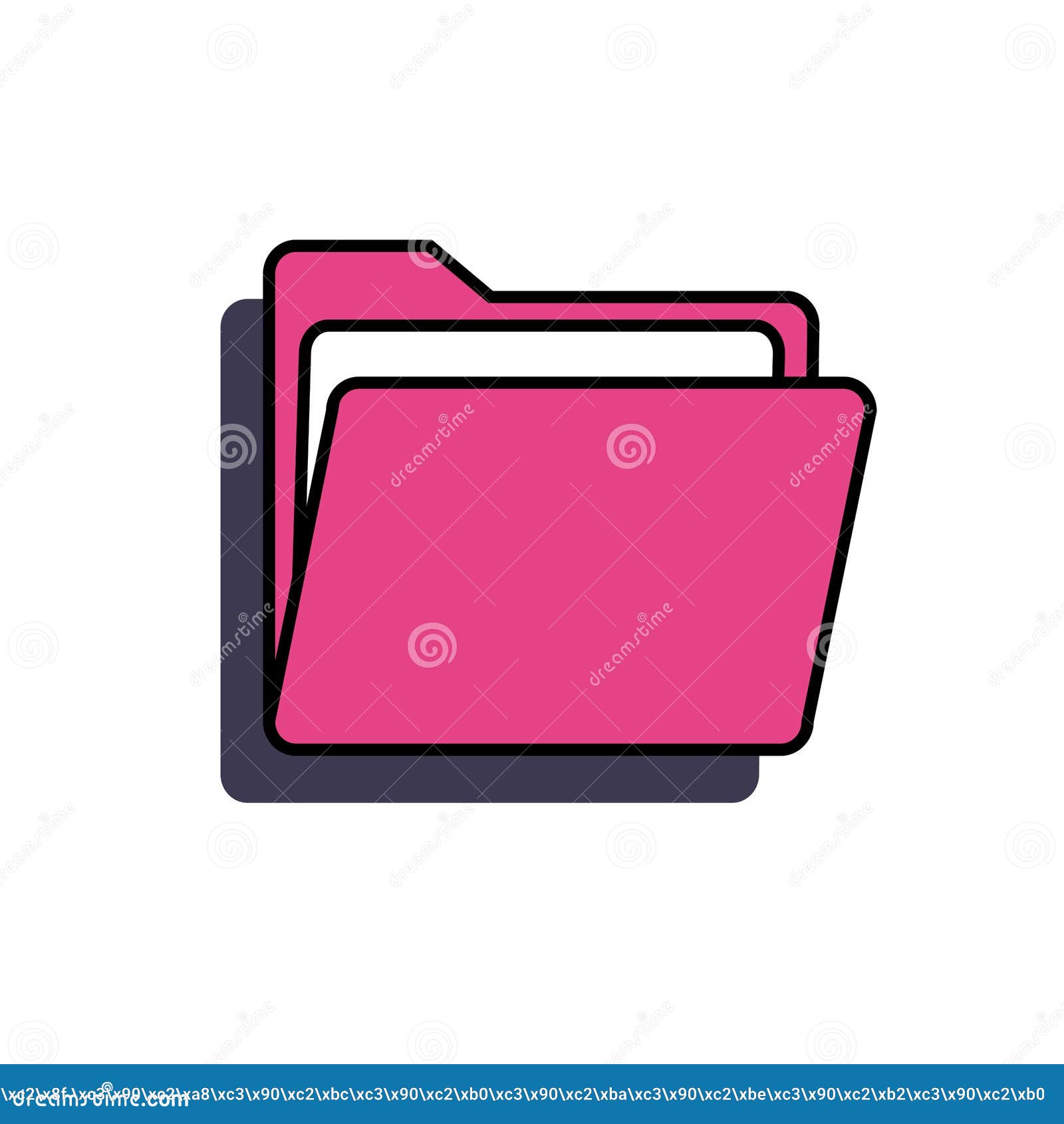 The Folder is an Interface Element of the Old Pc Windows 90s, UI and UX ...