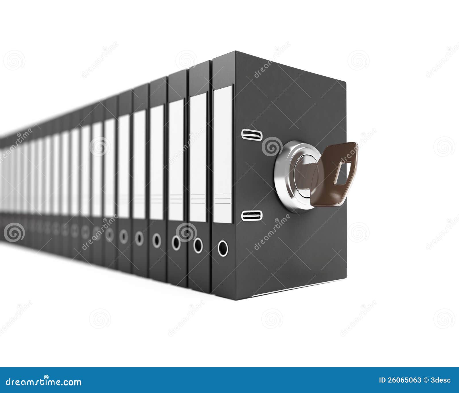 Folder key stock illustration. Illustration of office - 26065063