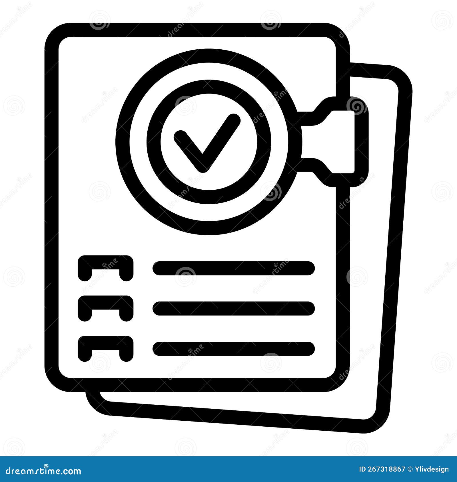 Folder Key Point Icon Outline Vector. Business Word Stock Vector ...