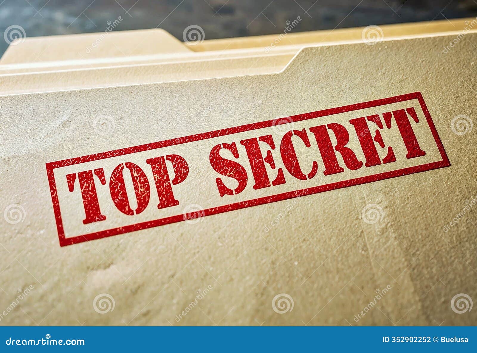 Folder Labeled Top Secret Indicating High-security Clearance and ...