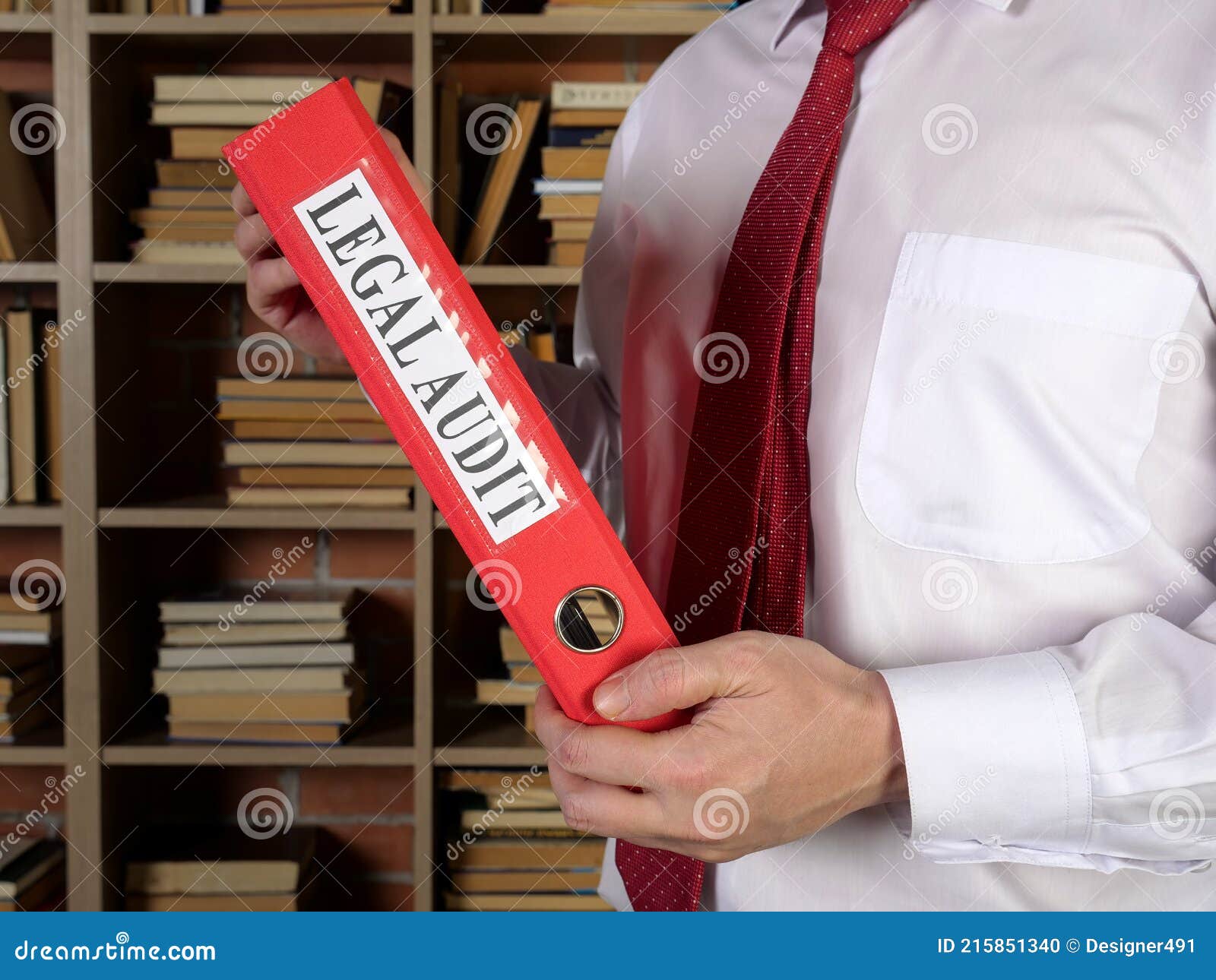 Folder with Legal Audit Label in Hands. Stock Photo - Image of ...