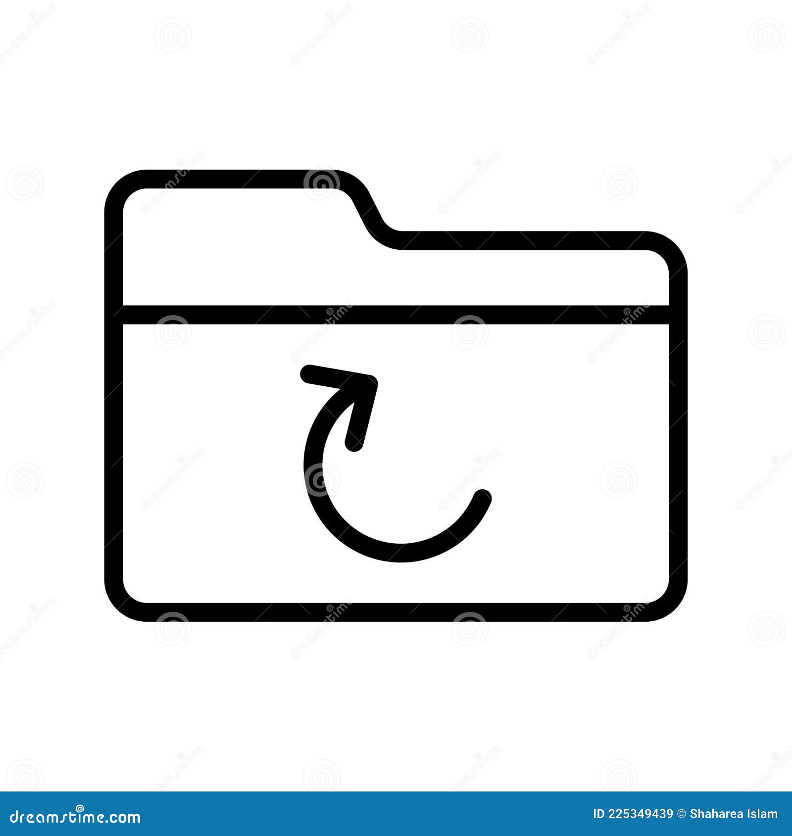 Folder loading icon stock vector. Illustration of vector - 225349439