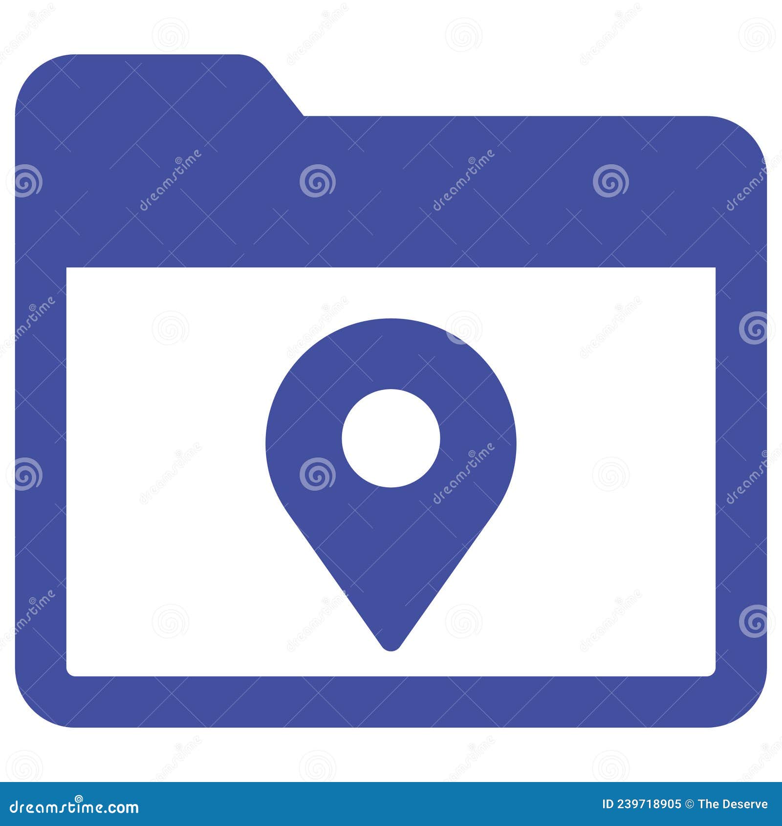Folder Location Isolated Vector Icon Which Can Easily Modify or Edit ...