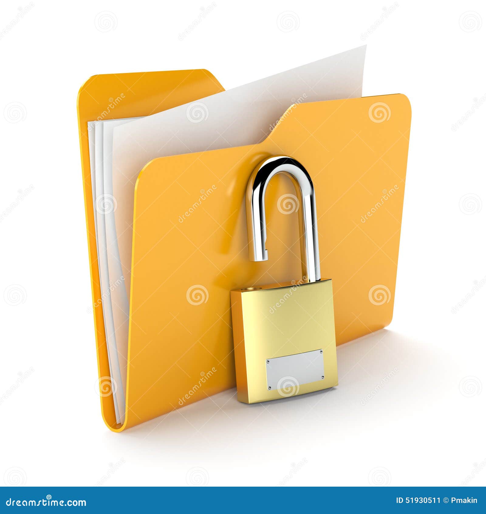 Folder lock stock illustration. Illustration of business - 51930511