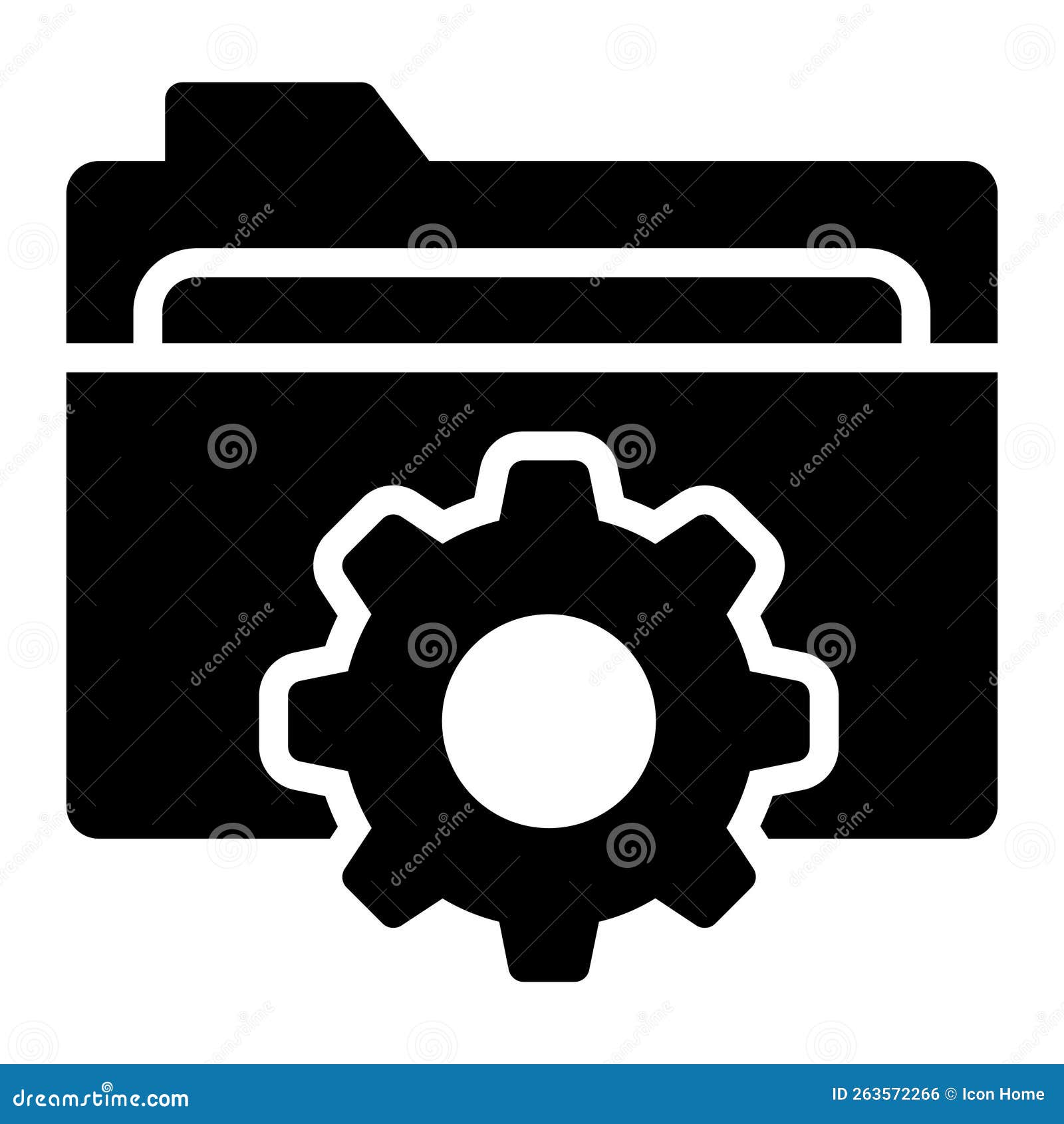 Folder Management Icon Modern Illustration Stock Vector - Illustration ...