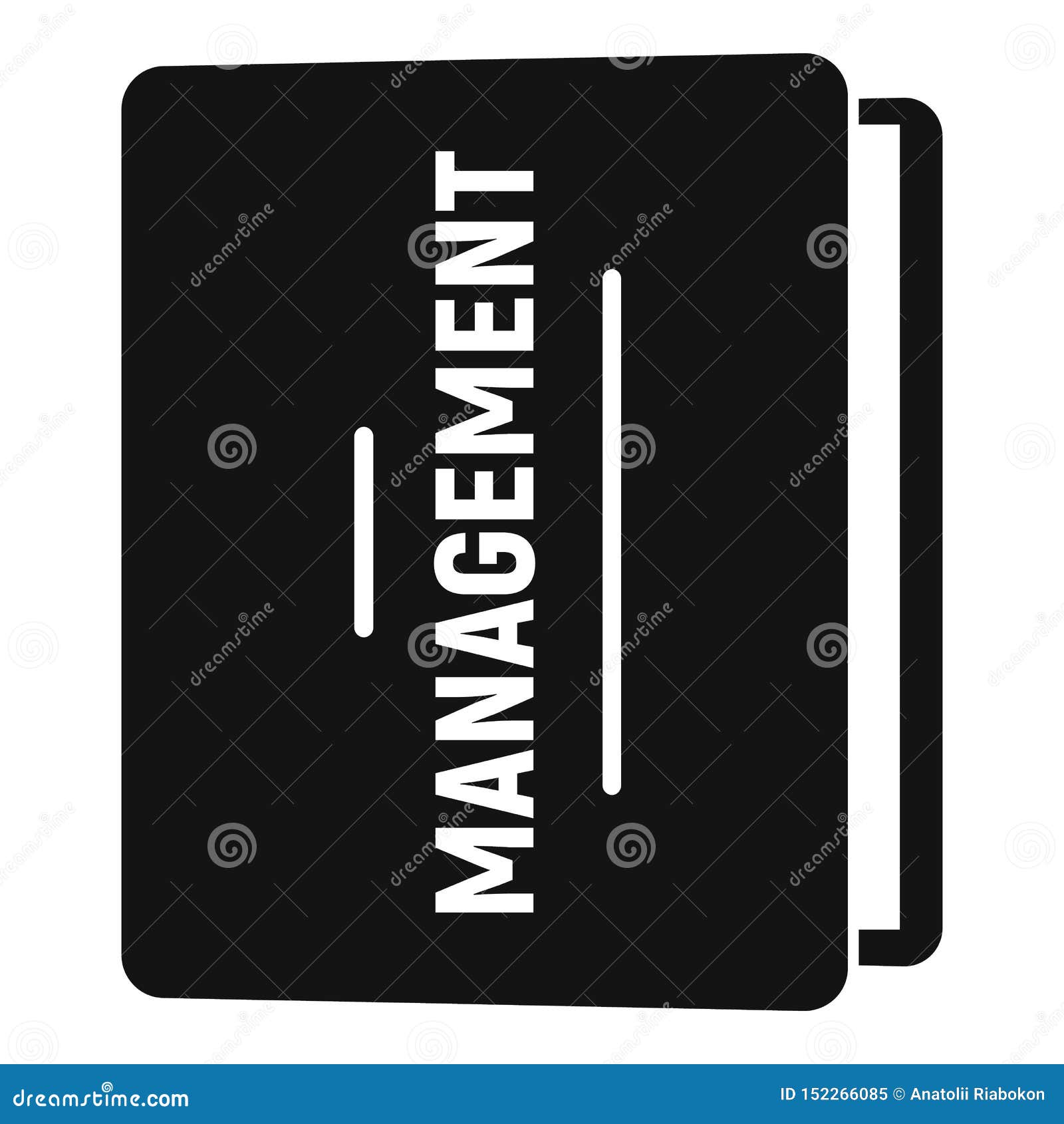 Folder Management Icon, Simple Style Stock Vector - Illustration of ...