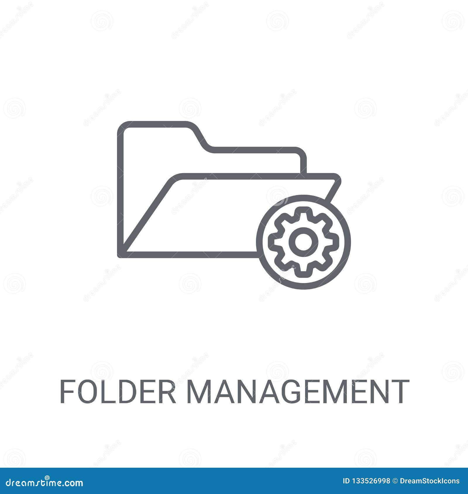 Folder Management Icon. Trendy Folder Management Logo Concept on Stock ...