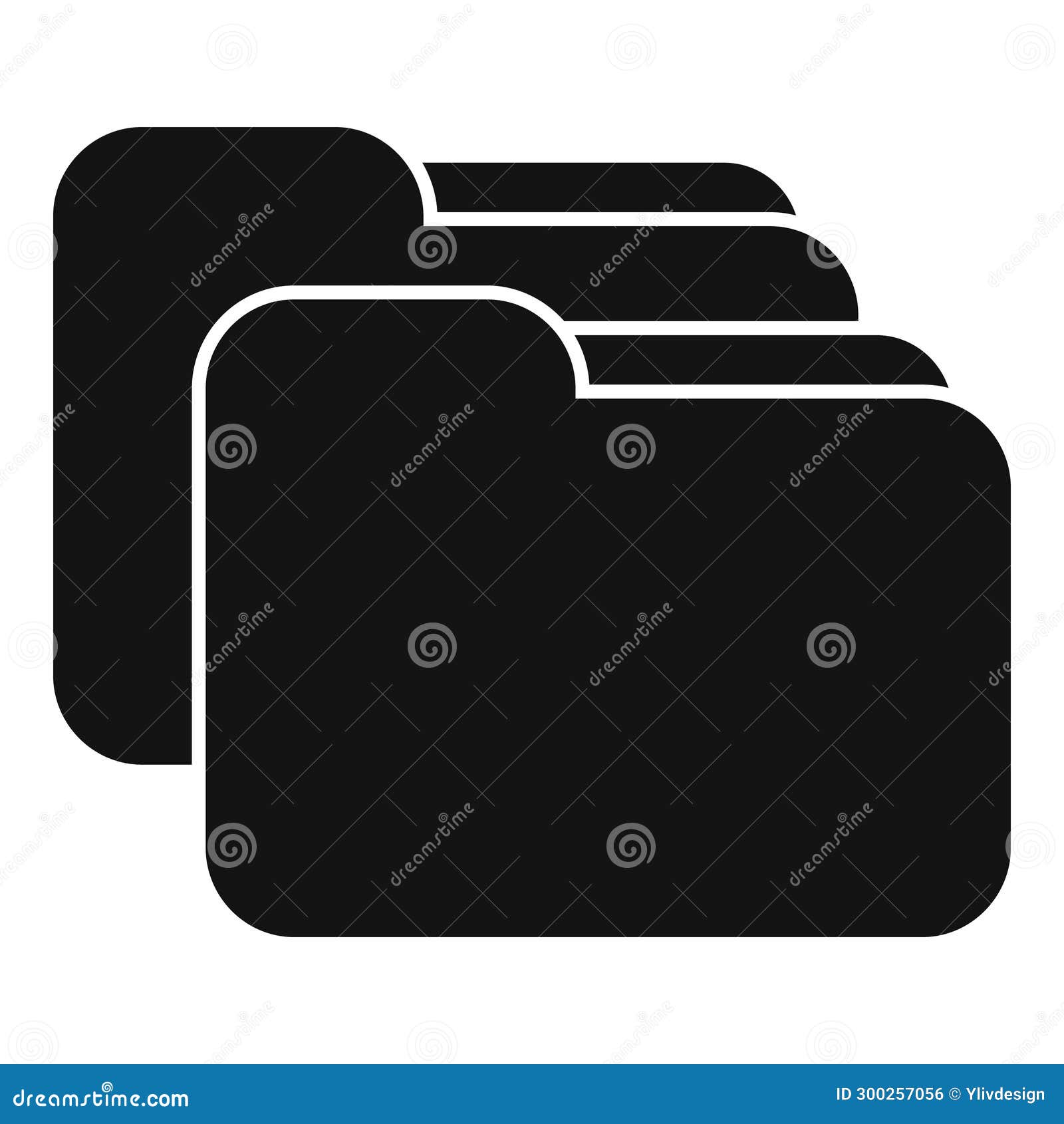 Folder Map System Icon Simple Vector. Screen Plan Stock Illustration ...