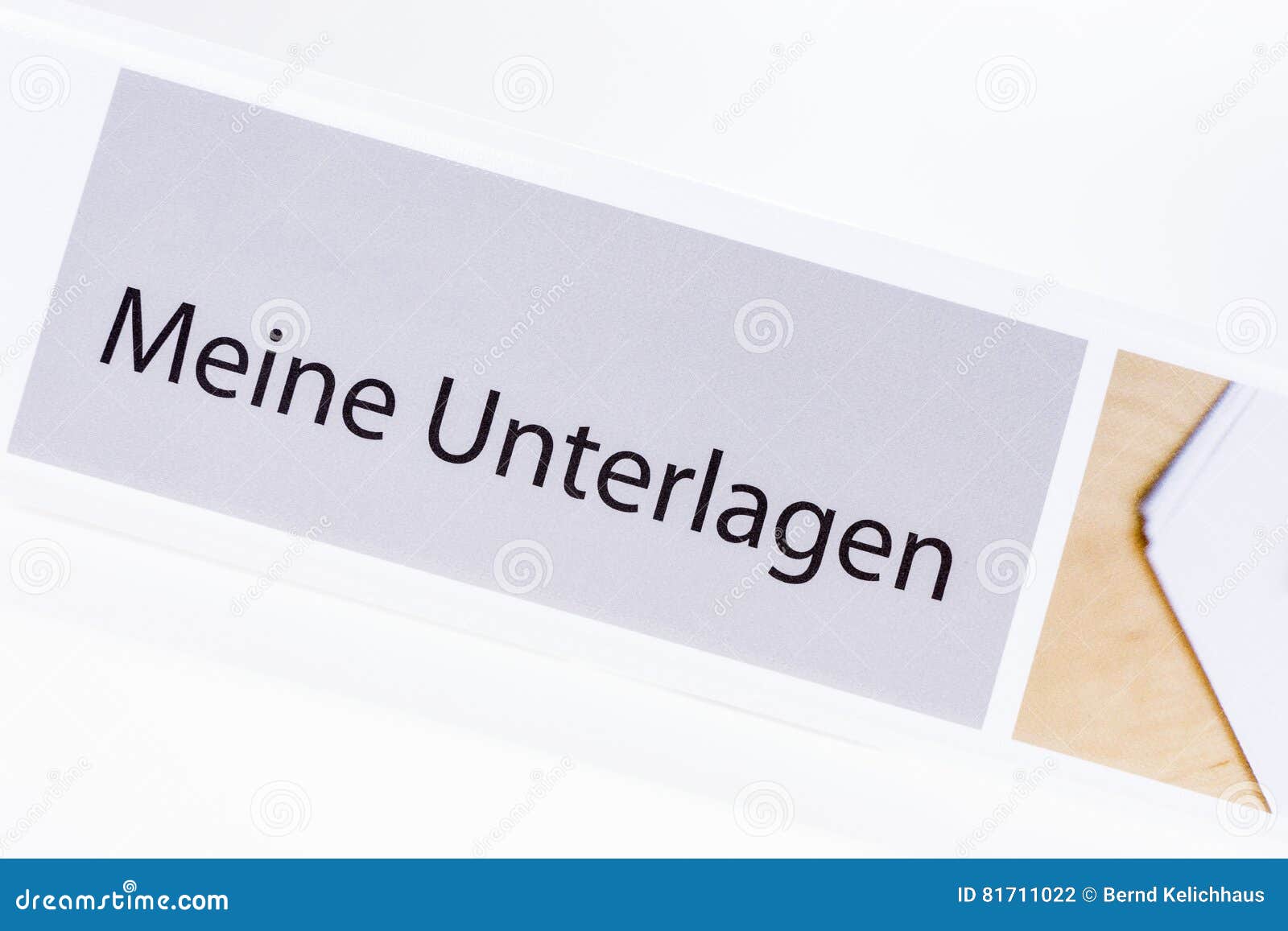 Folder My Documents in German Stock Photo - Image of order, folder ...