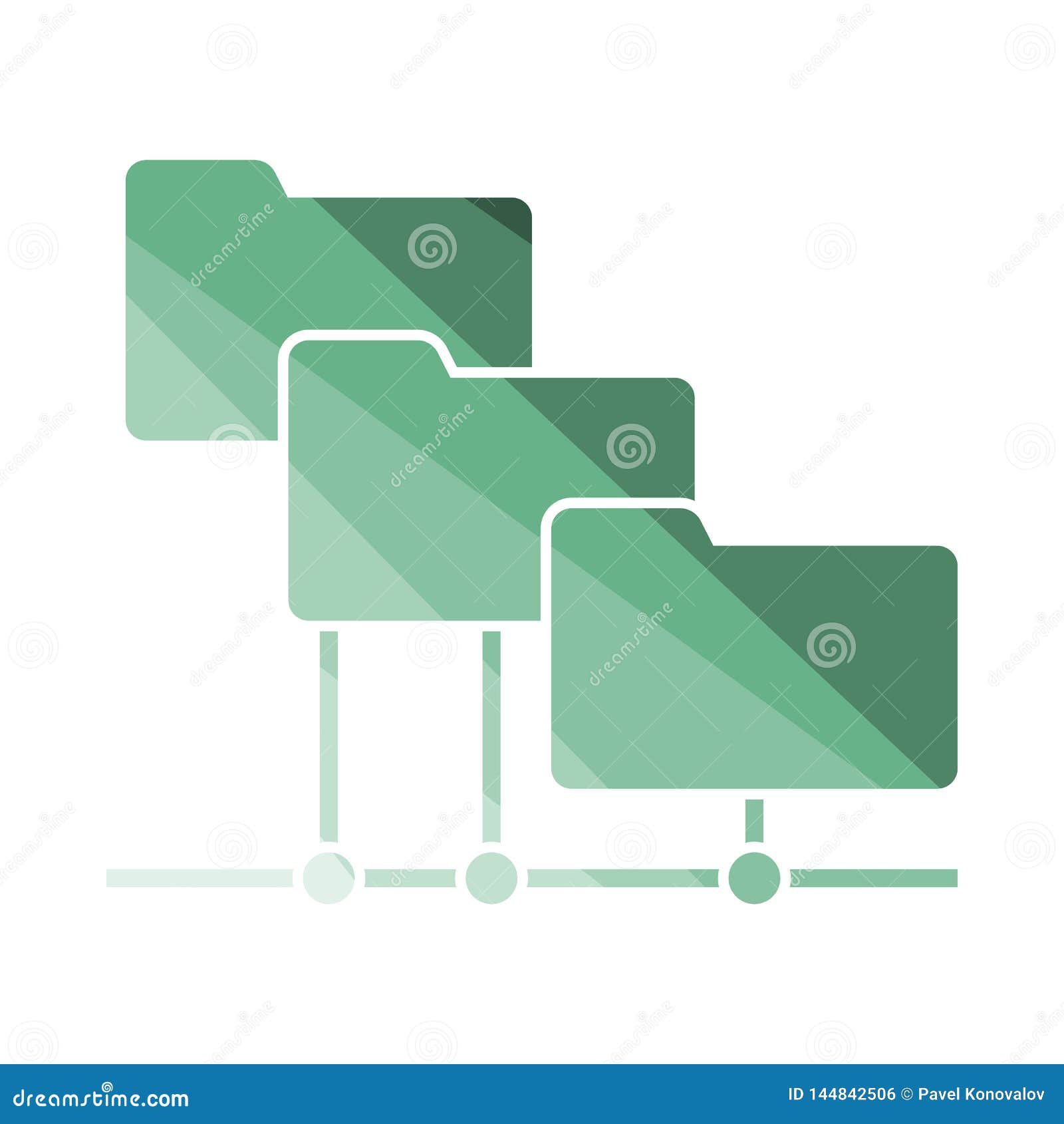Folder Network Icon stock vector. Illustration of file - 144842506