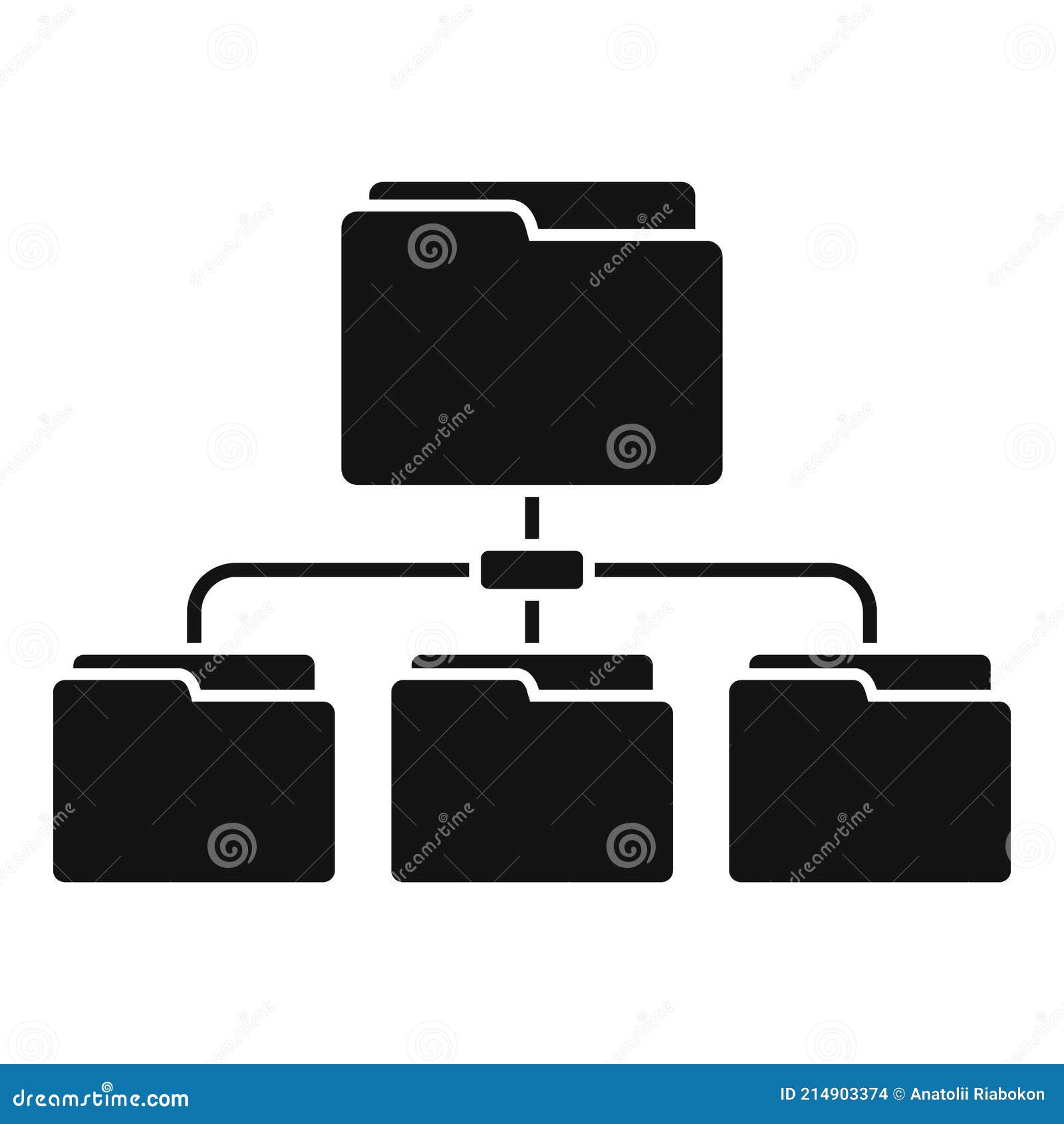 Folder Network Icon, Simple Style Stock Vector - Illustration of ...