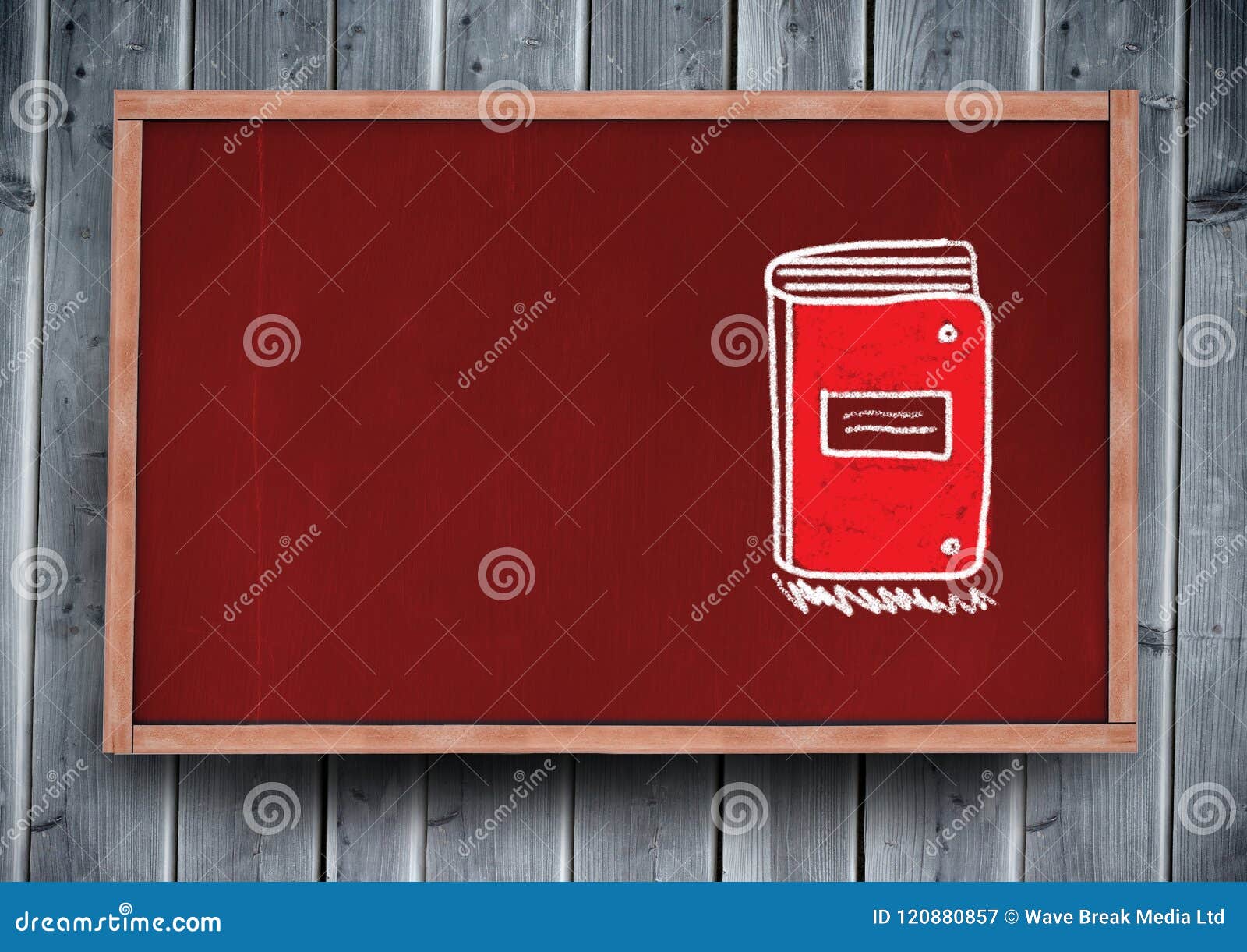 Folder Notes Drawing on Education Blackboard Stock Image - Image of ...