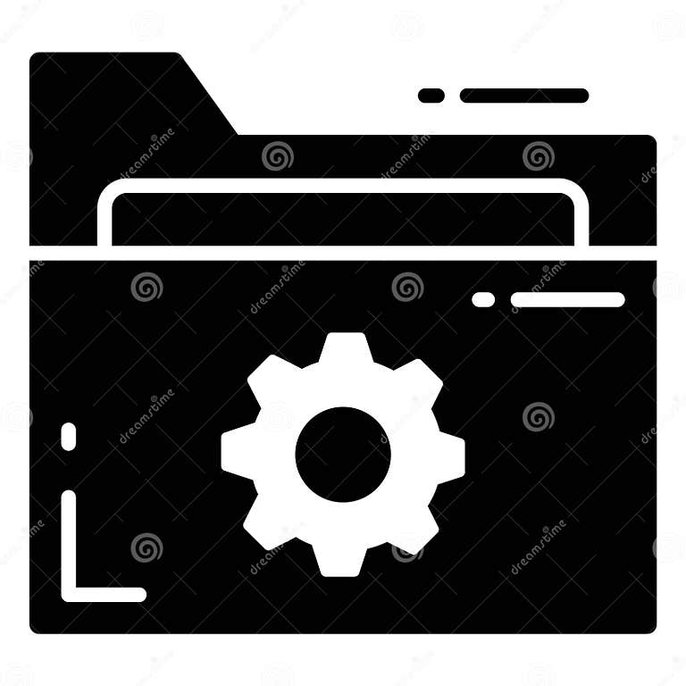 Folder Organizing Vector Icon. Illustration for Graphic and Web Design ...