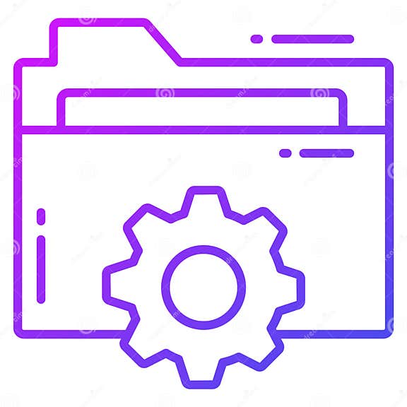 Folder Organizing Vector Icon. Illustration for Graphic and Web Design ...