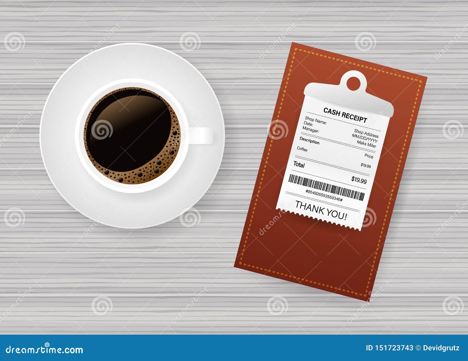 Folder with Paper Check. Coffee Cup. Restaurant Bill Paying. Cashier ... Folder with Paper Check. Coffee Cup. Restaurant Bill Paying. Cashier ...