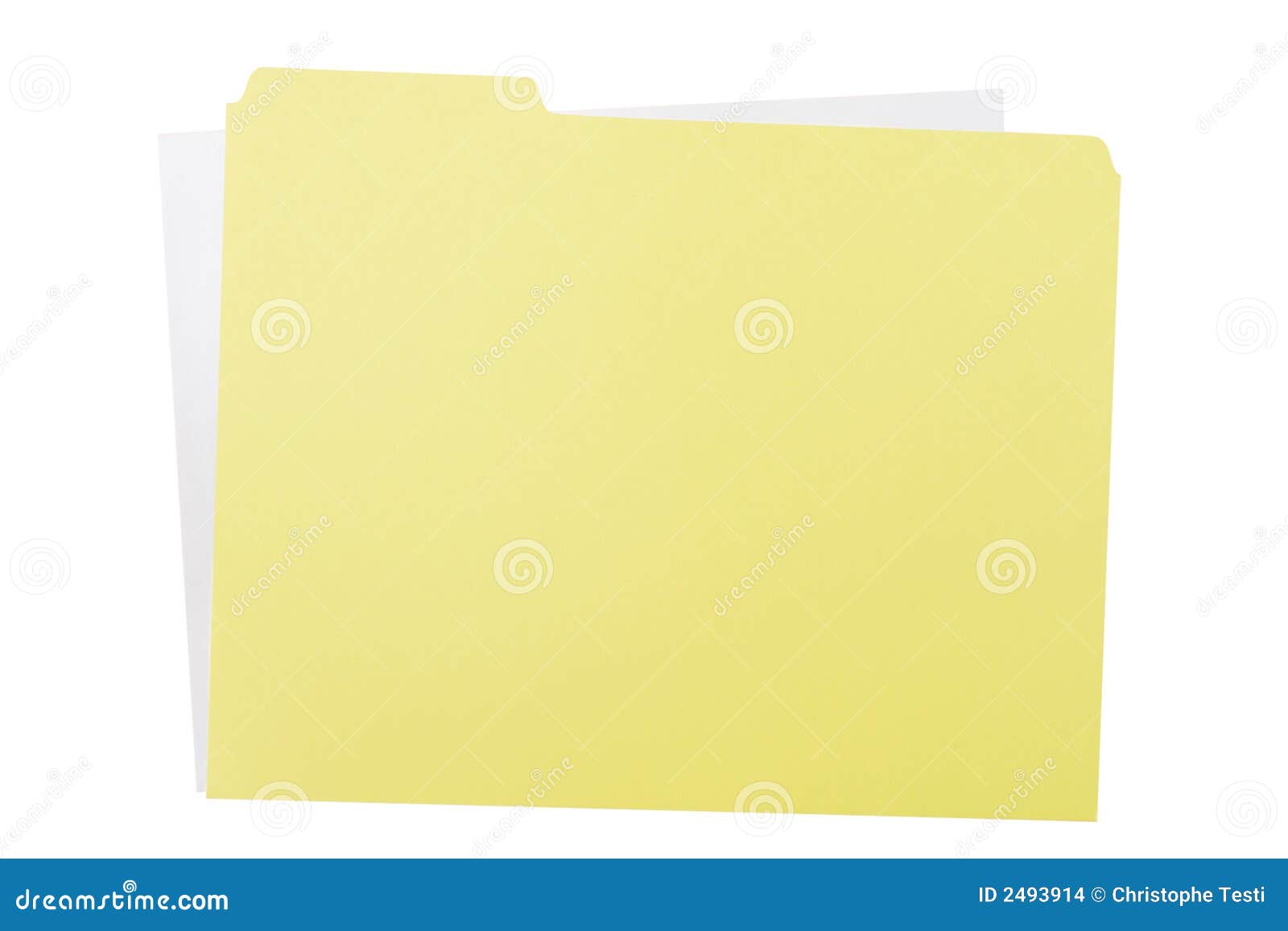 Folder With Paper Inside Stock Images - Image: 2493914