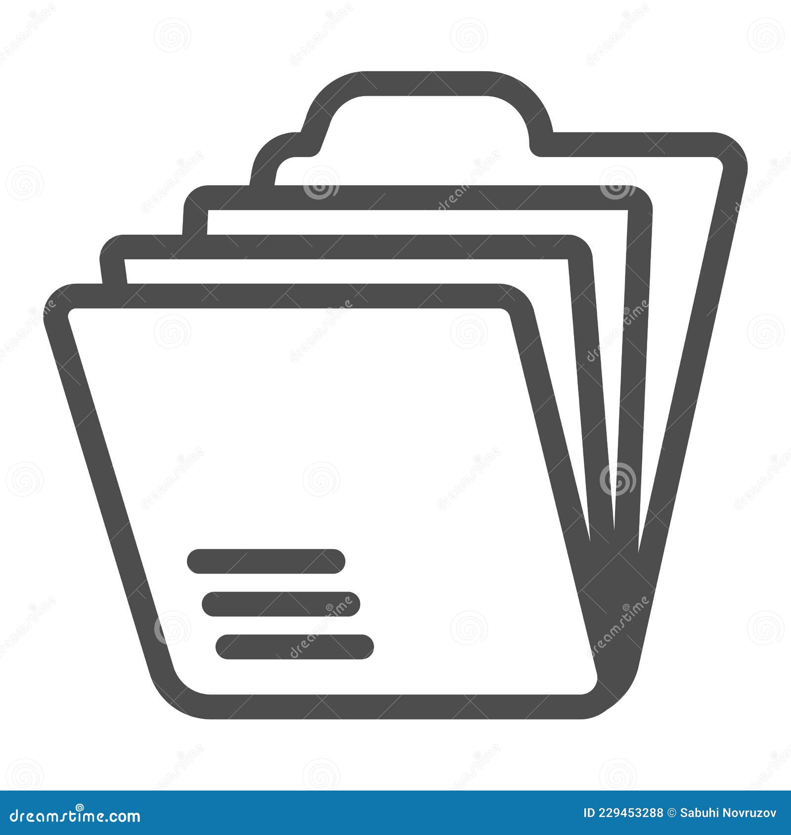 Archival Box With Documents Icon Black Line Art Vector Logo ...