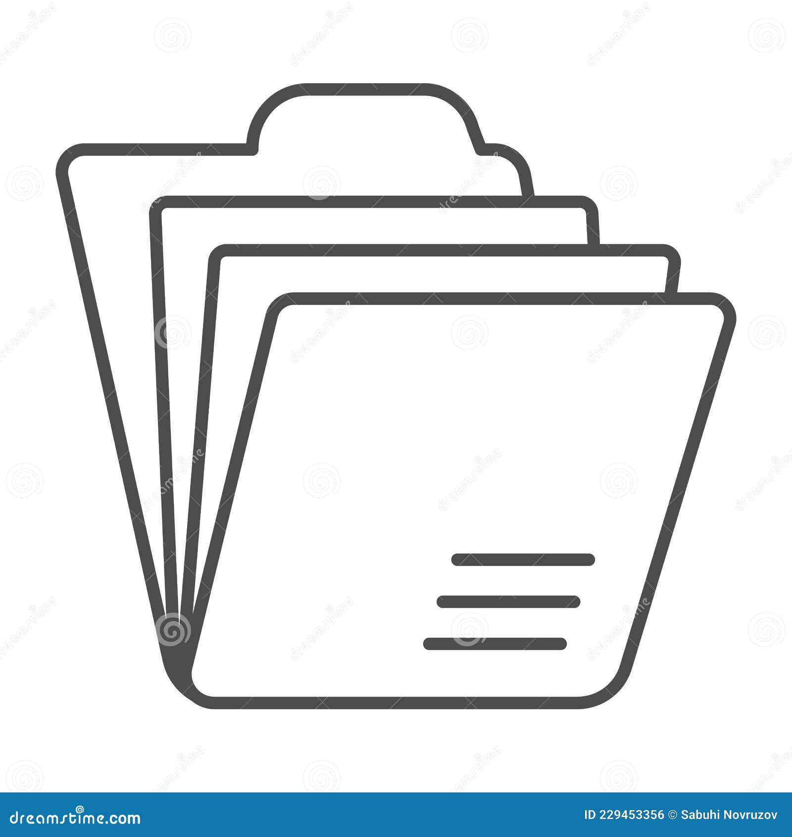 Archival Box With Documents Icon Black Line Art Vector Logo ...