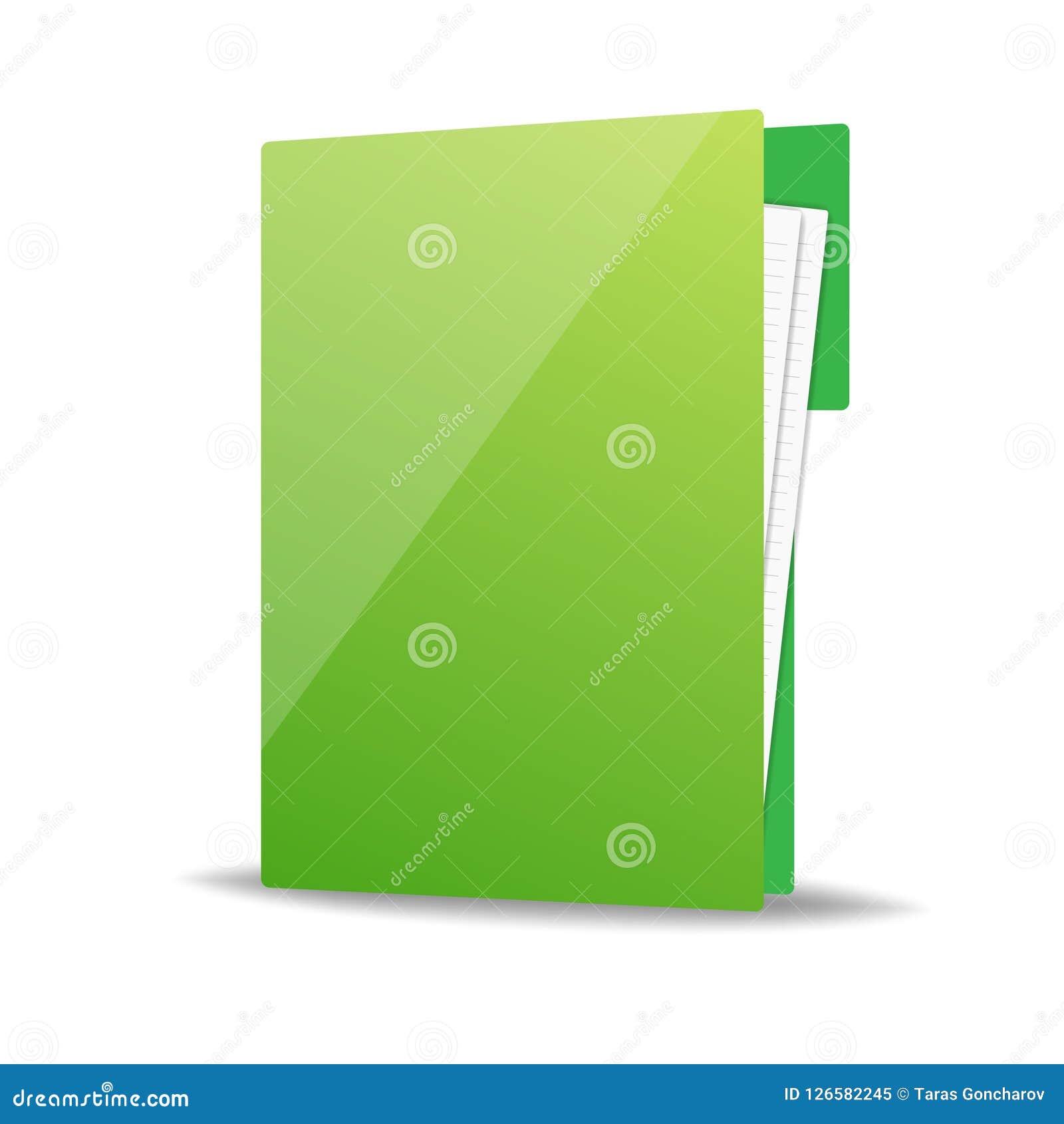 Folder for Papers. Icon. Vector Illustration Stock Vector ...