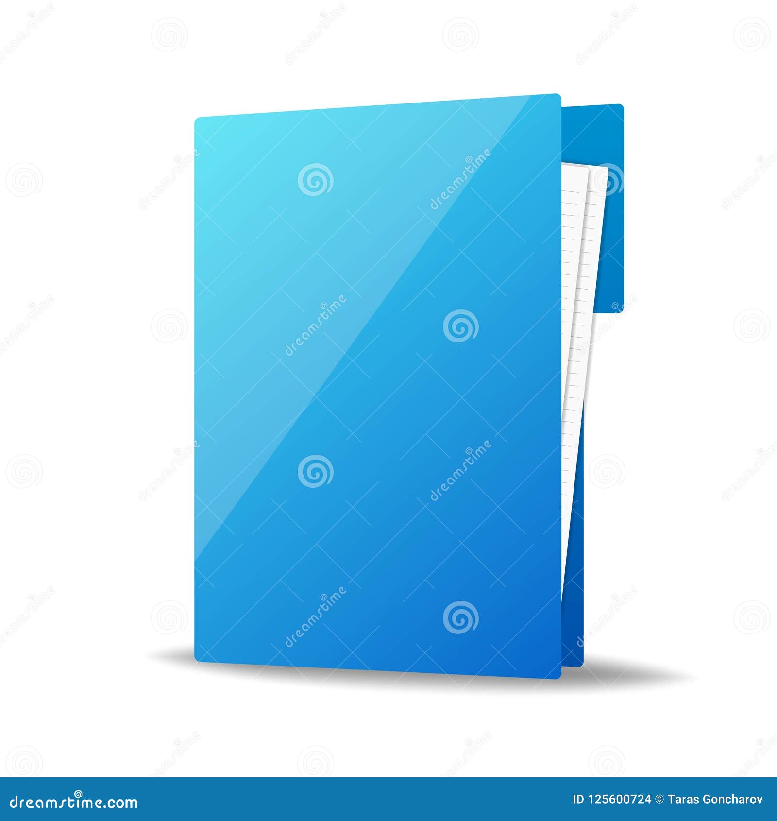 Folder for Papers. Icon. Vector Illustration Stock Vector ...