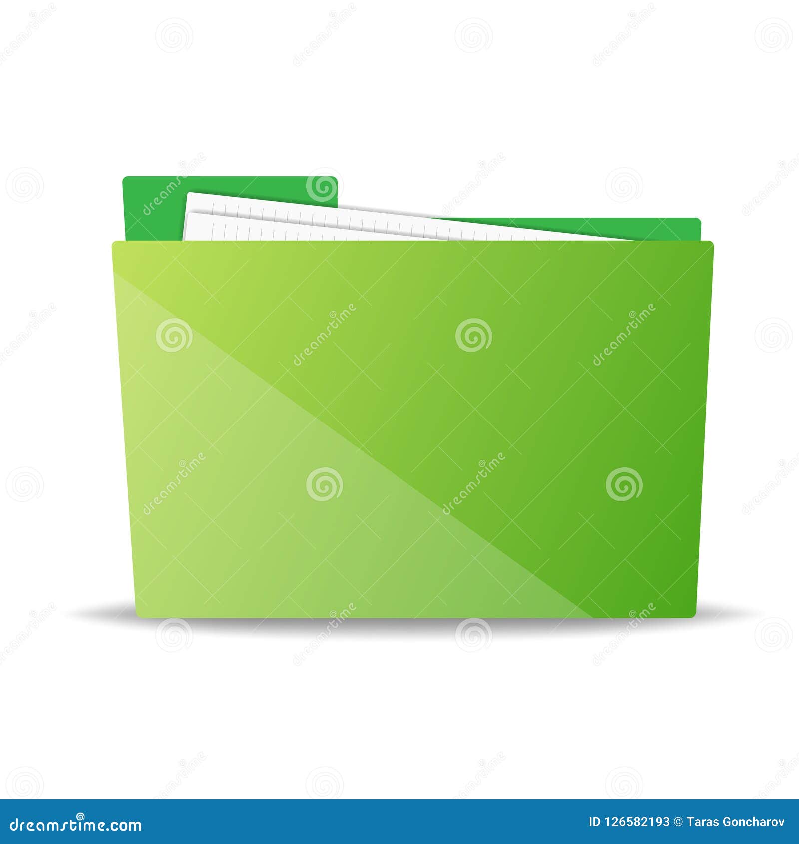Folder for Papers. Icon. Vector Illustration Stock Vector ...