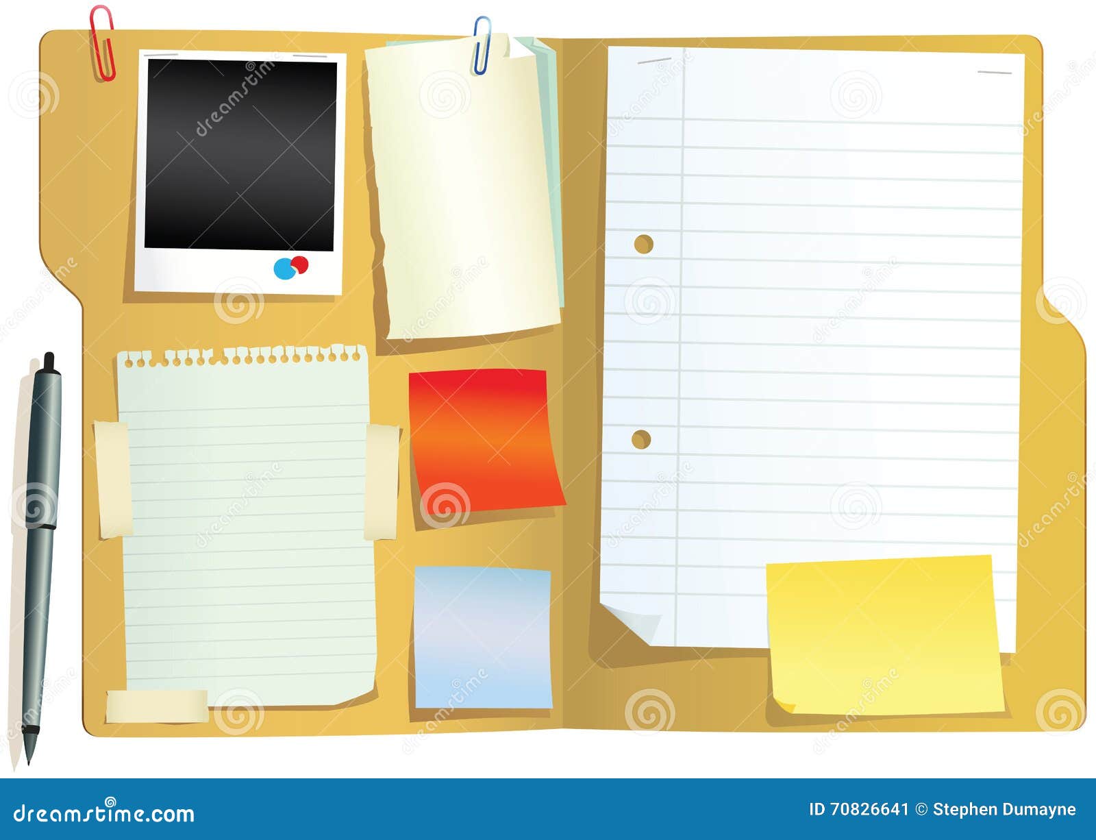 Messy Folder Icon Vector Illustration | CartoonDealer.com #21903560