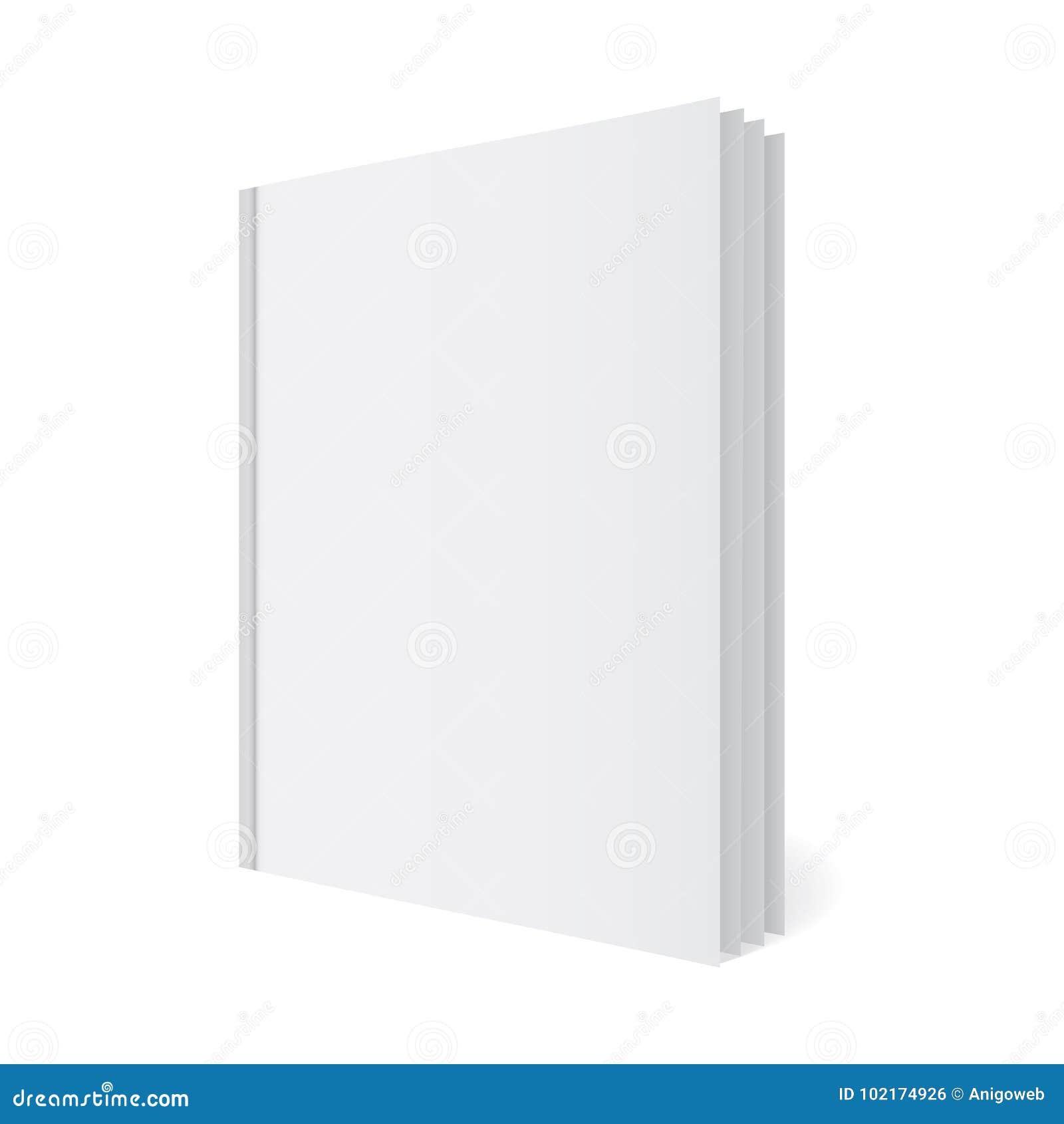 Folder with Papers, Journal Template Stock Illustration - Illustration ...