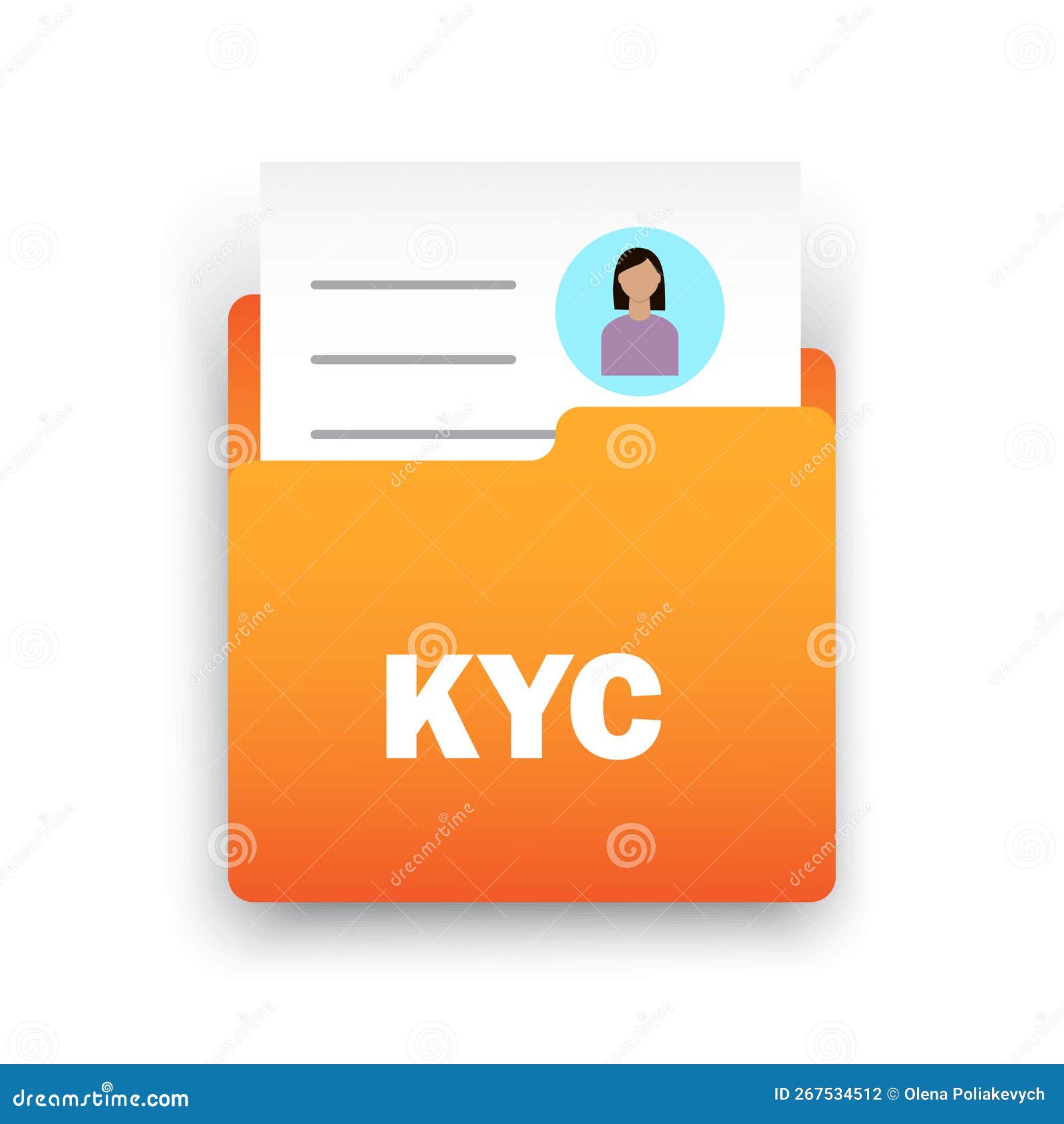 Folder with Personal Files. Resume Cv File. Vector Illustration Stock ...