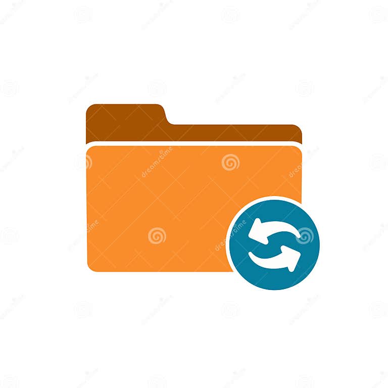 Folder Refresh Reload Renew Sync Synchronize Update Icon Stock Vector 5589