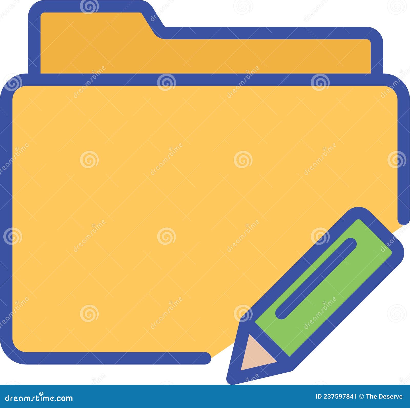 Folder Rename Isolated Vector Icon Which Can Easily Modify or Edit ...