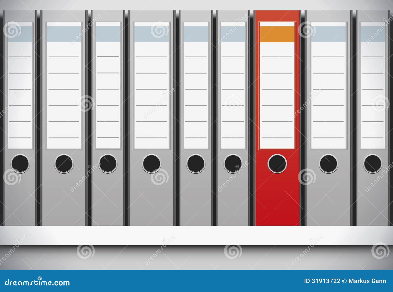 Folder row stock illustration. Illustration of management - 31913722