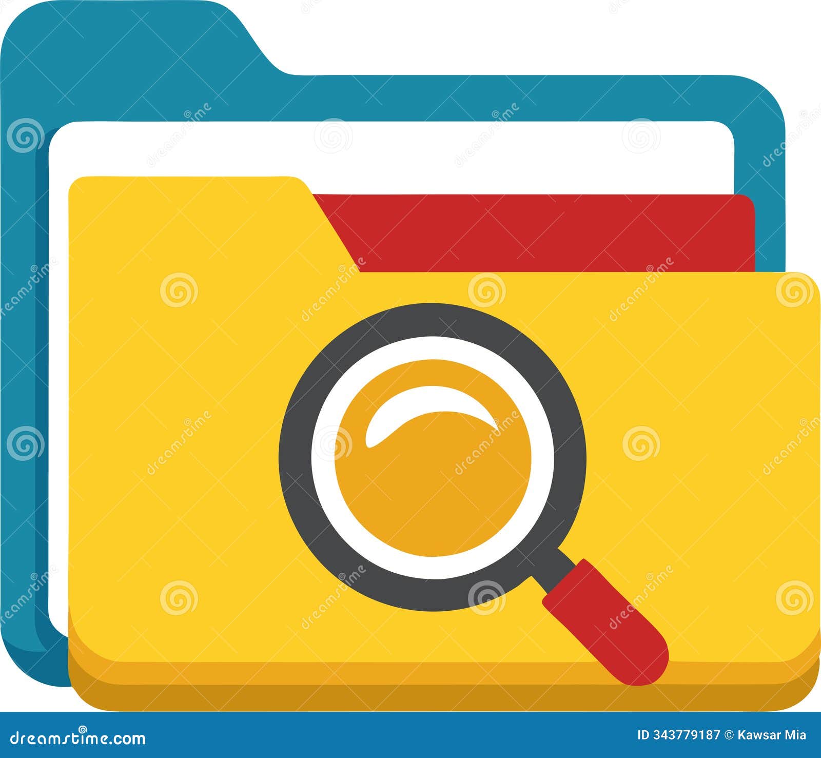 Folder Search Stock Photography | CartoonDealer.com #18438260