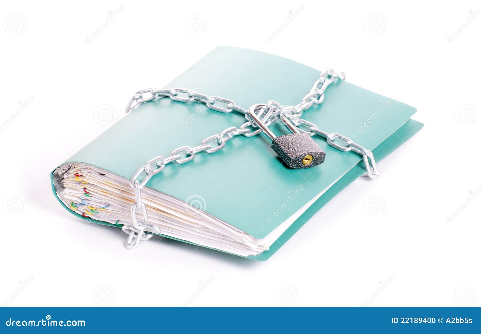 Folder security stock photo. Image of file, isolated - 22189400