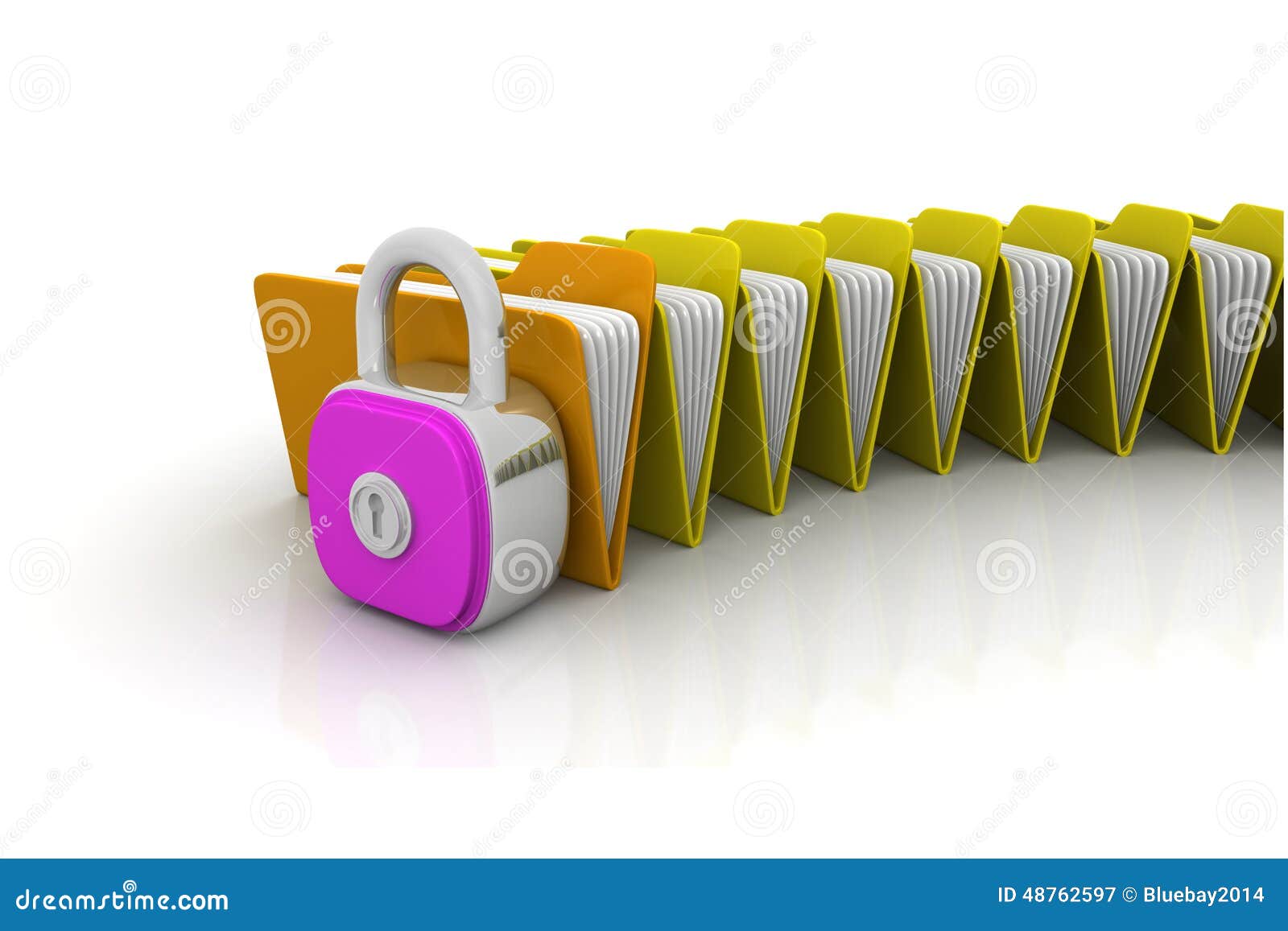 Folder security concept stock image. Image of safety - 48762597